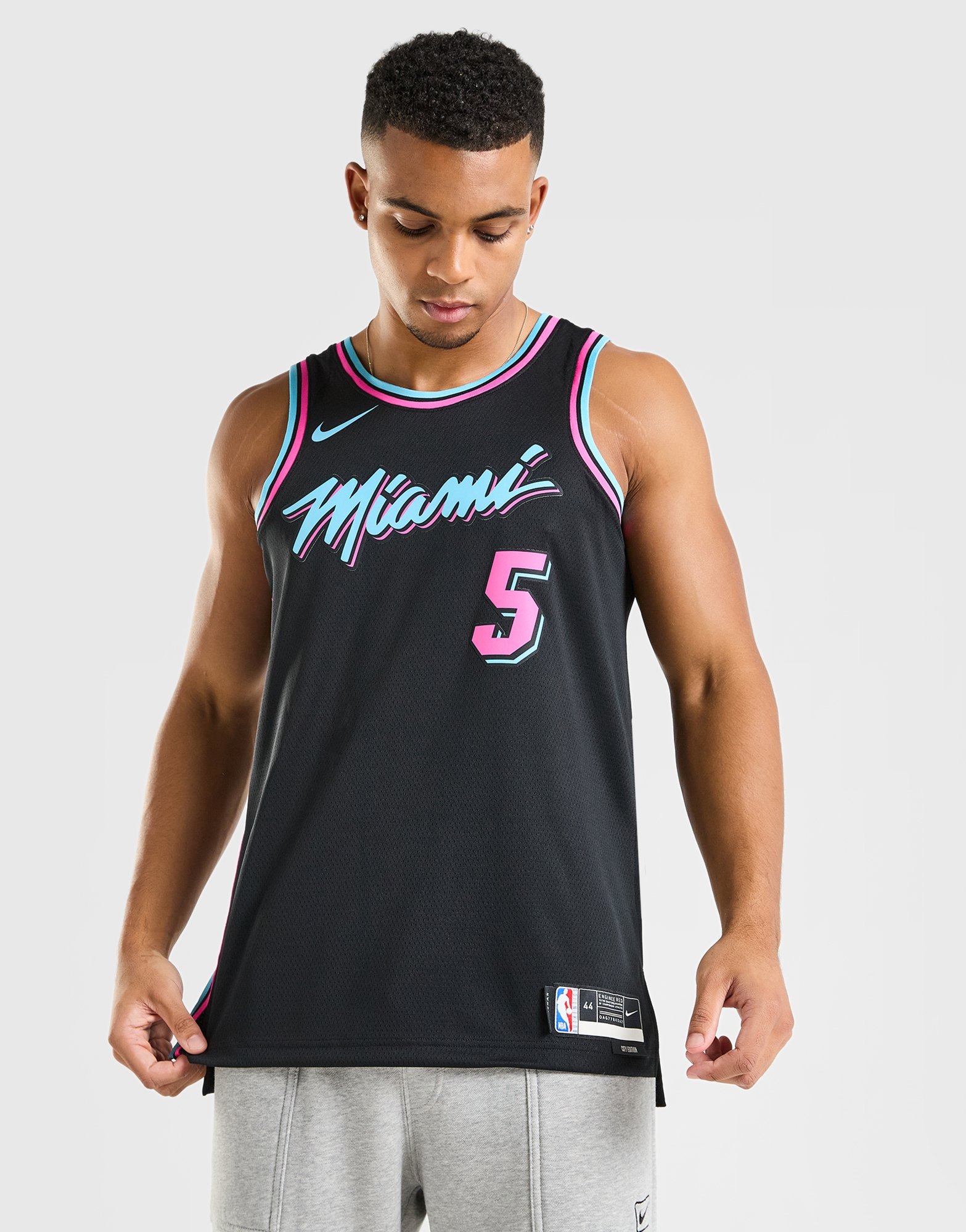 Black Nike NBA Miami Heat Jovic #5 City Edition Jersey - JD Sports ...