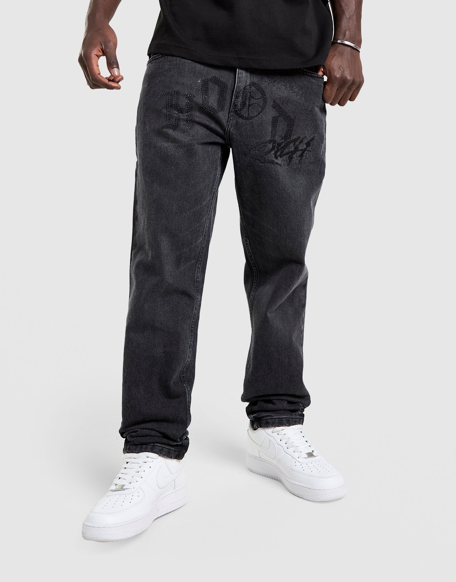 Hoodrich Jeans Denim Diamante Iron Noir- JD Sports France
