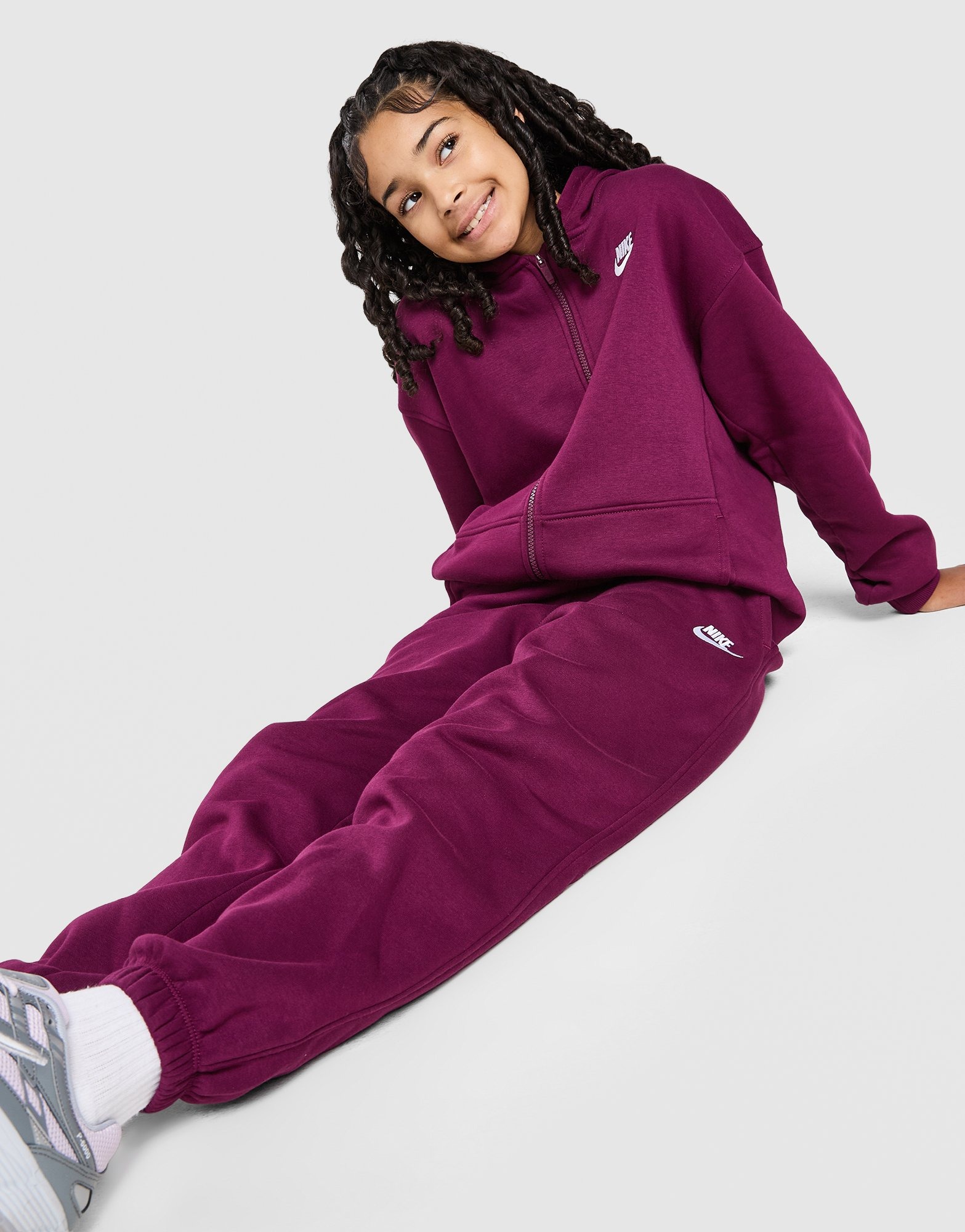 Nike Girls' Club Fleece Boyfriend Jogginghose Kinder Rot - JD Sports ...