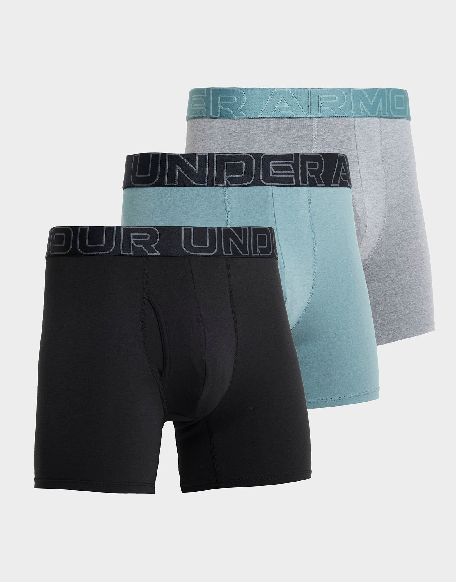 Grey Under Armour 3-Pack Boxers - JD Sports NZ