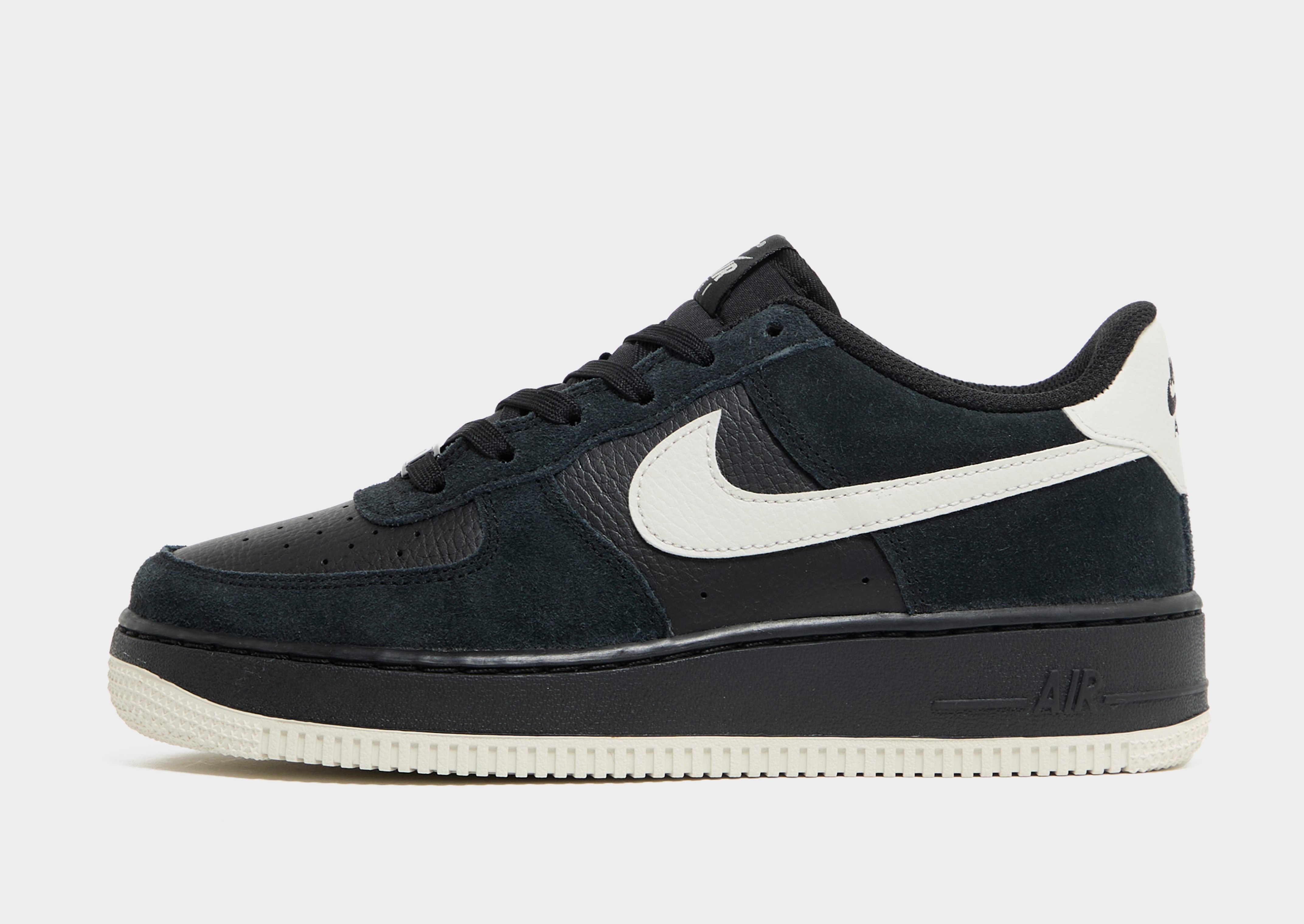 Black Nike Air Force 1 Suede Junior | JD Sports UK