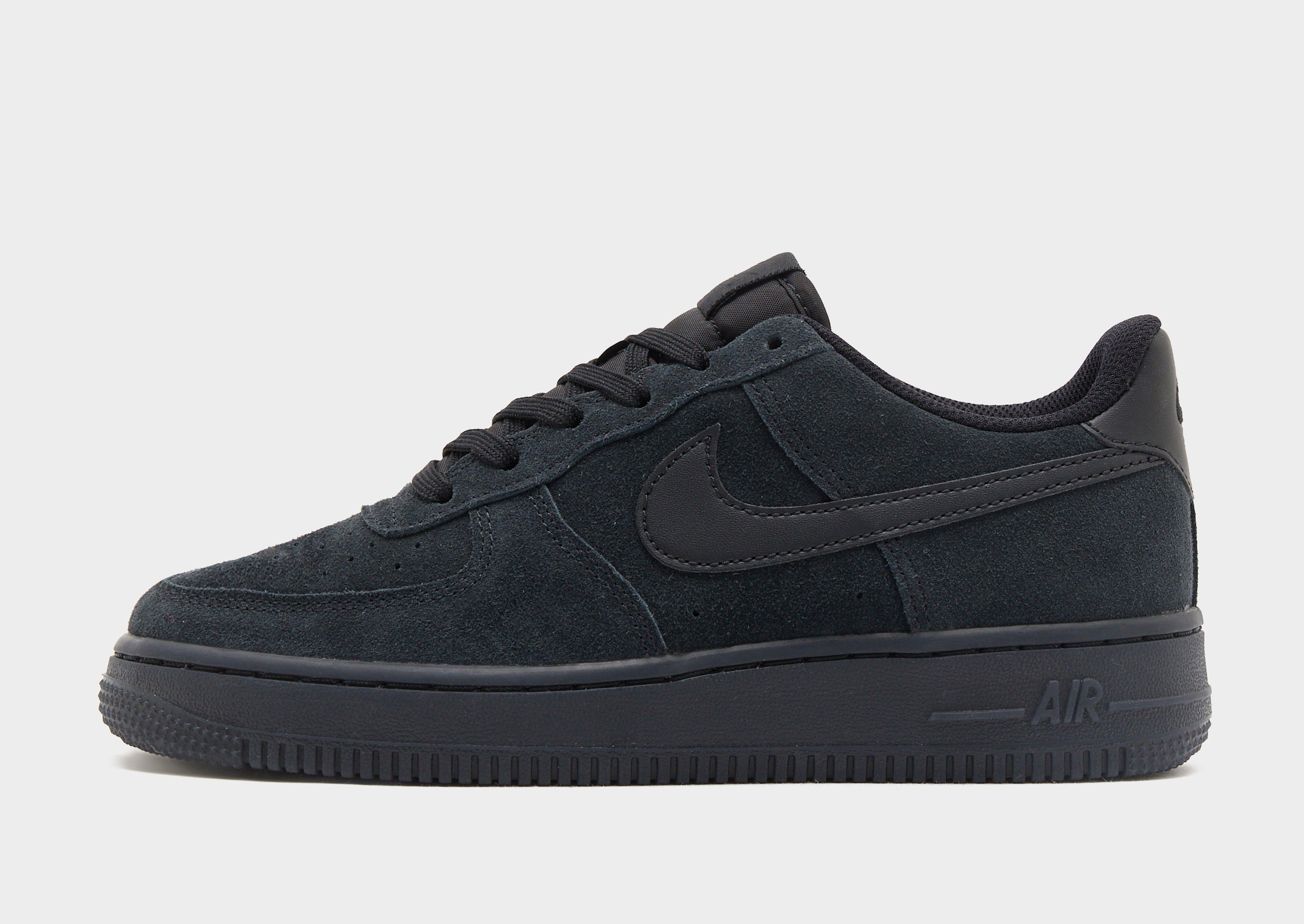 Black Nike Air Force 1 Suede Junior - JD Sports NZ