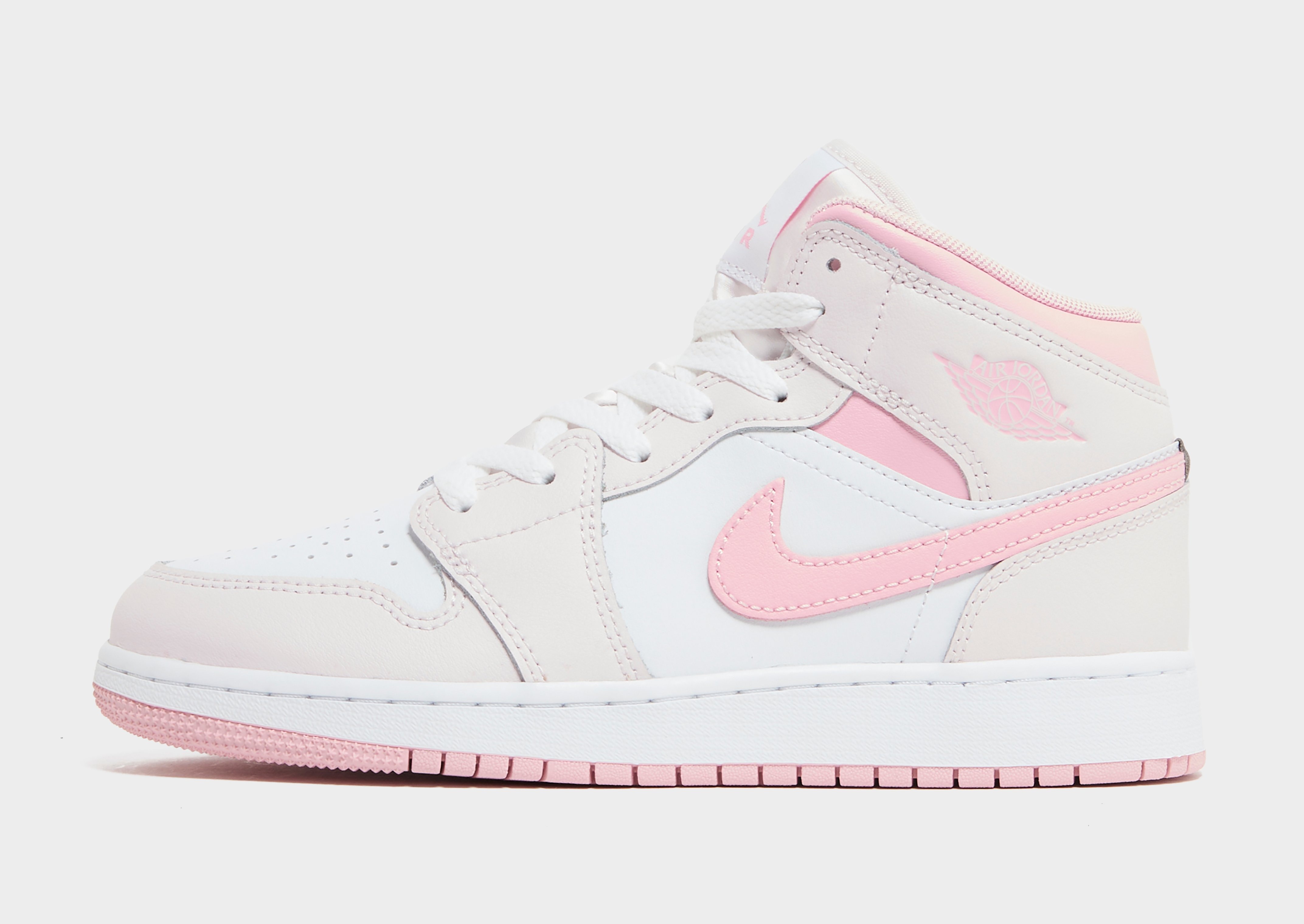 Pink Jordan Air 1 Mid Junior - JD Sports Global