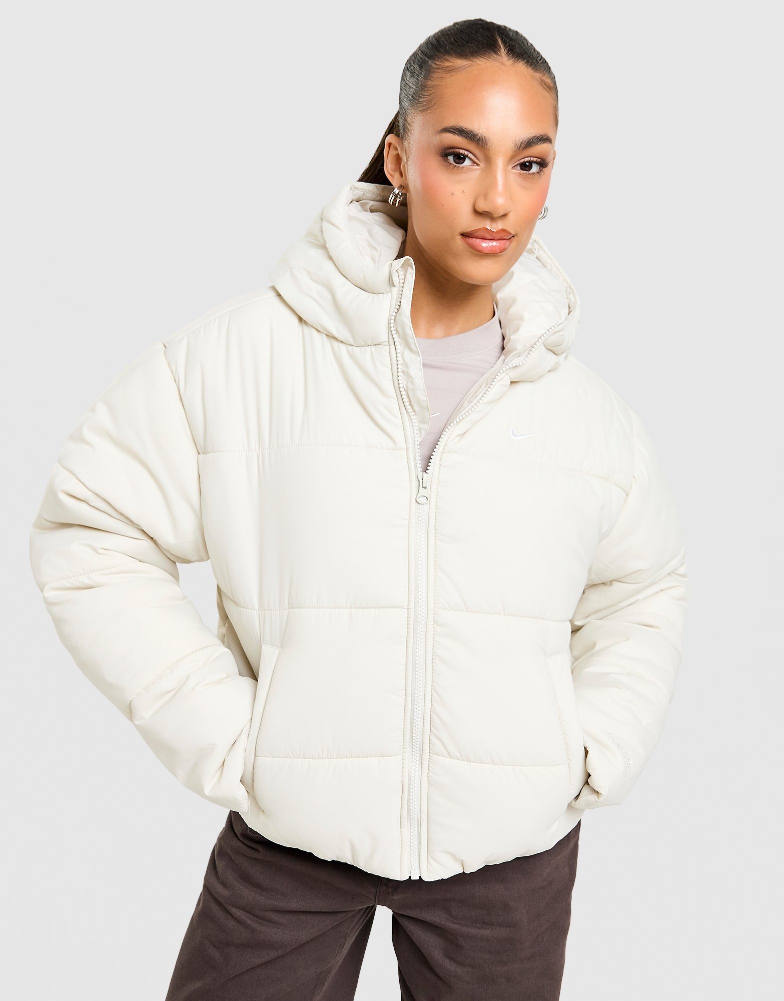 White Nike Sportswear Classic Puffer Jacket - JD Sports Ireland