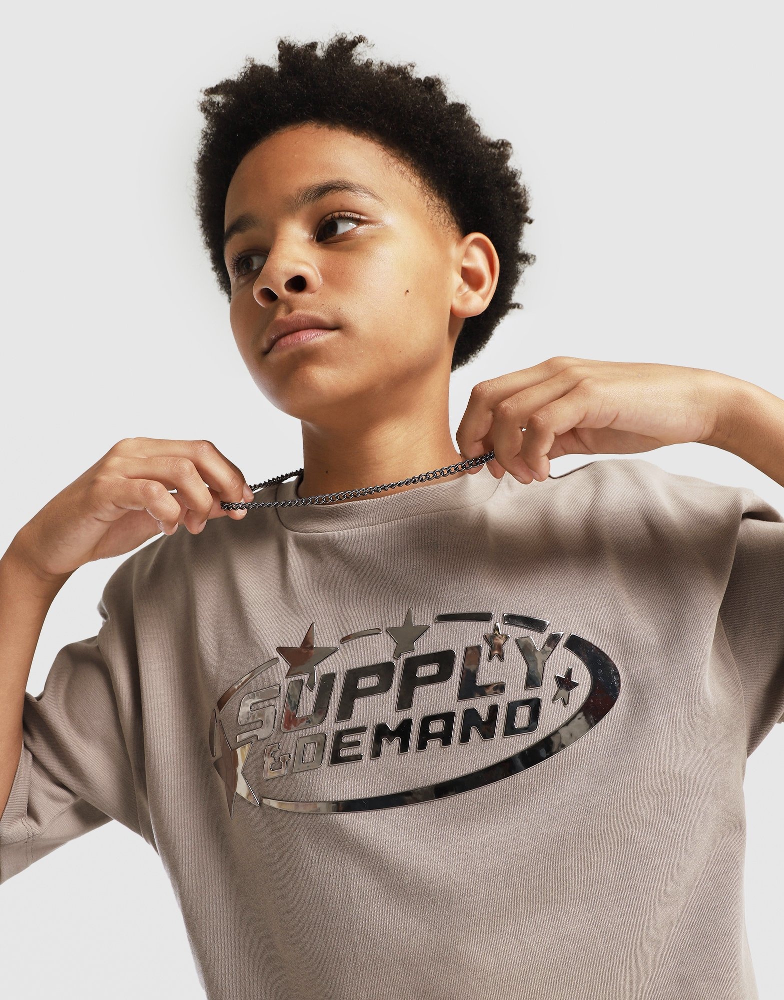 Brown Supply & Demand Oval T-Shirt Junior - JD Sports Sverige