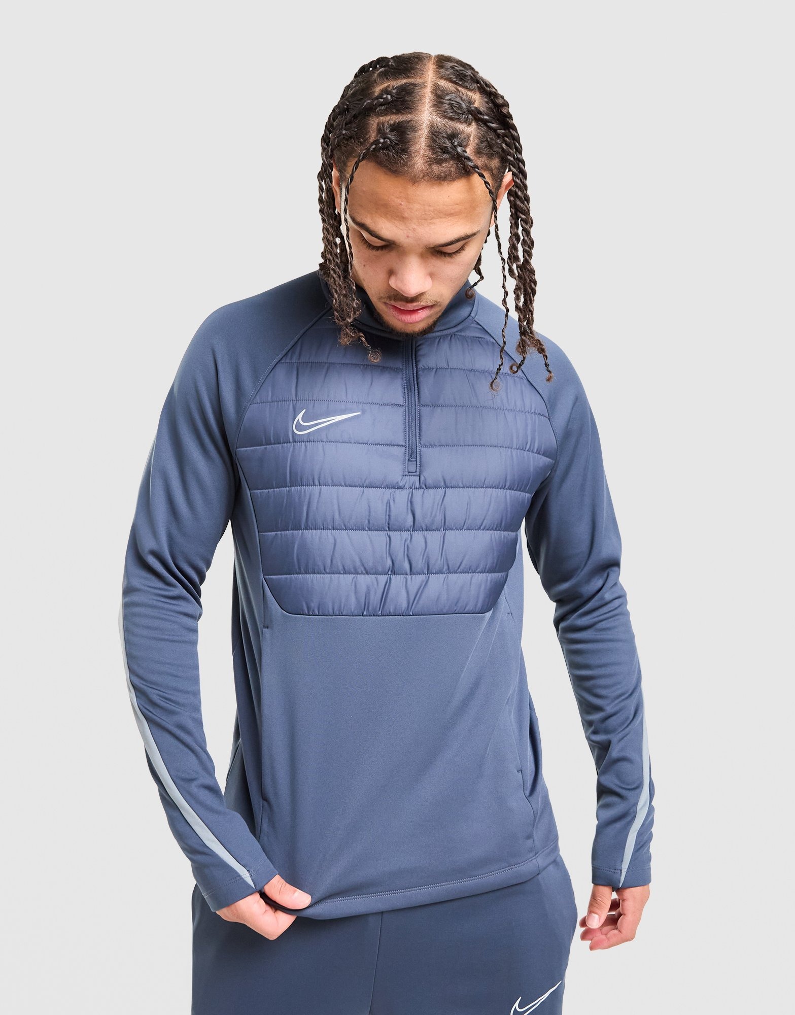 Blue Nike Academy Winter Warrior 1/4 Top - JD Sports Australia