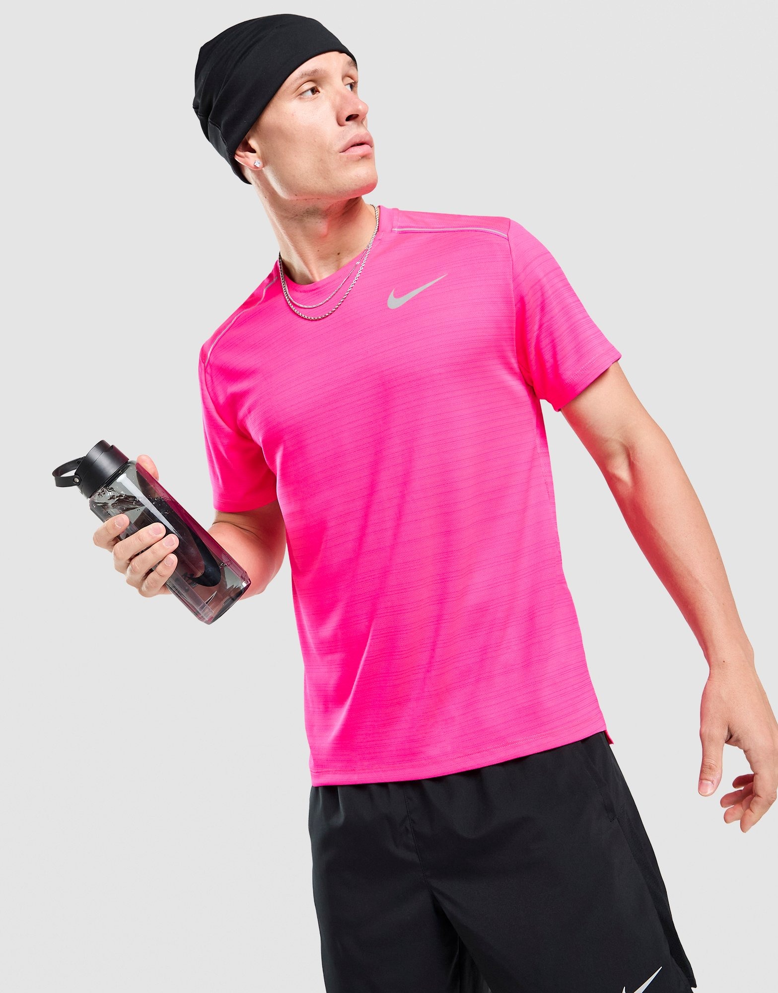 Pink Nike Miler T-Shirt | JD Sports UK