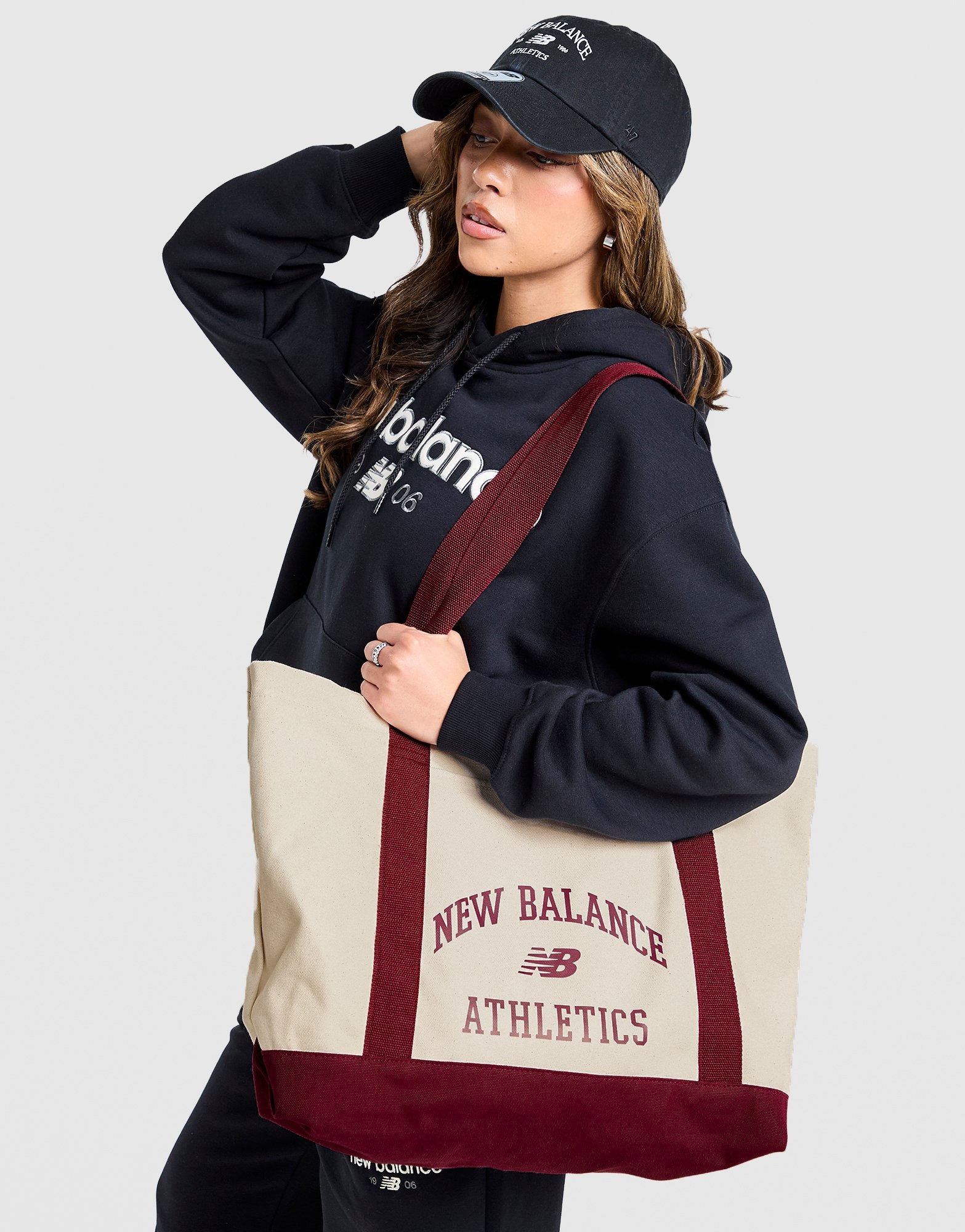 Beige New Balance Mono Canvas Tote Bag - JD Sports Finland