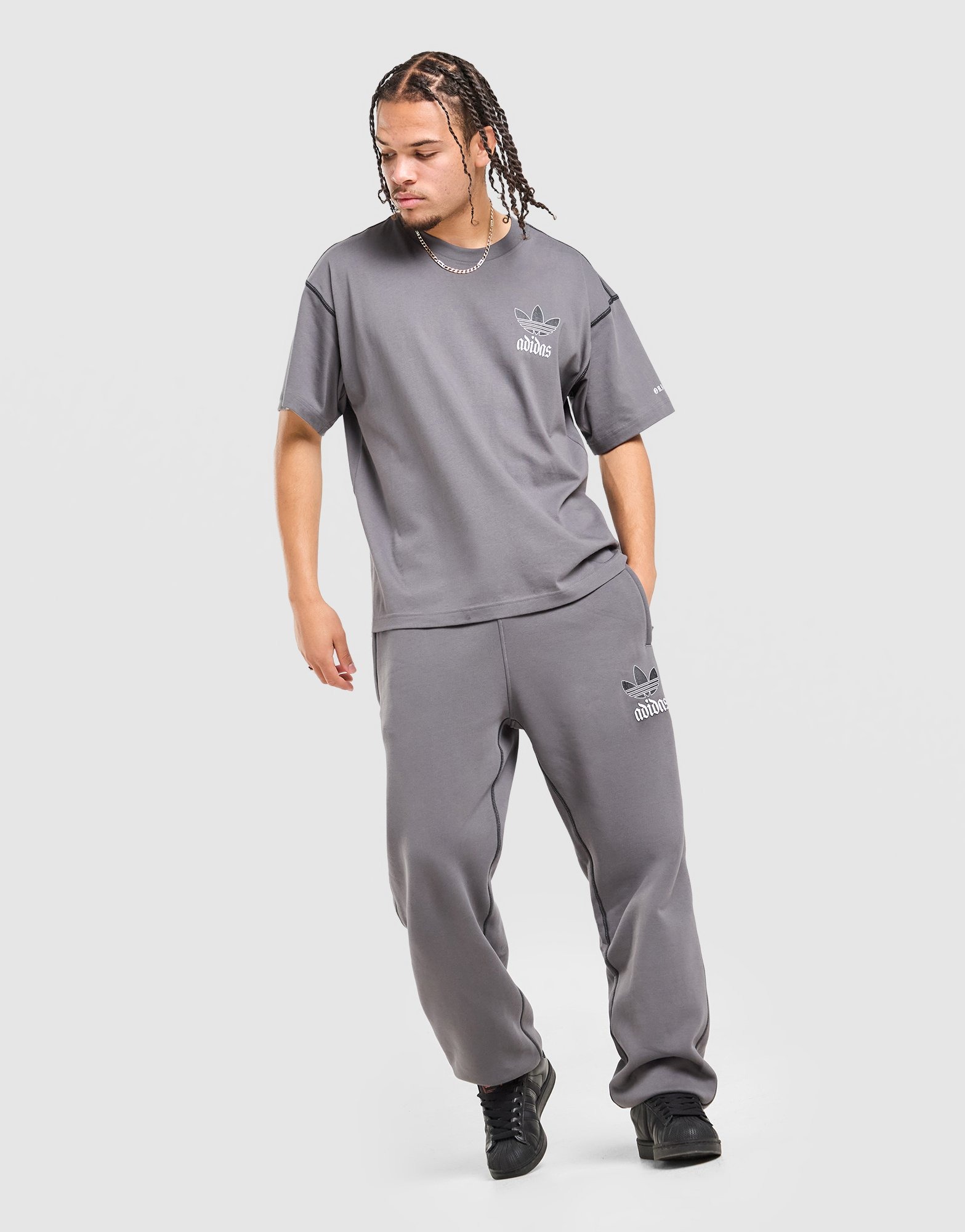 Grey adidas Originals Gothic Joggers - JD Sports Global