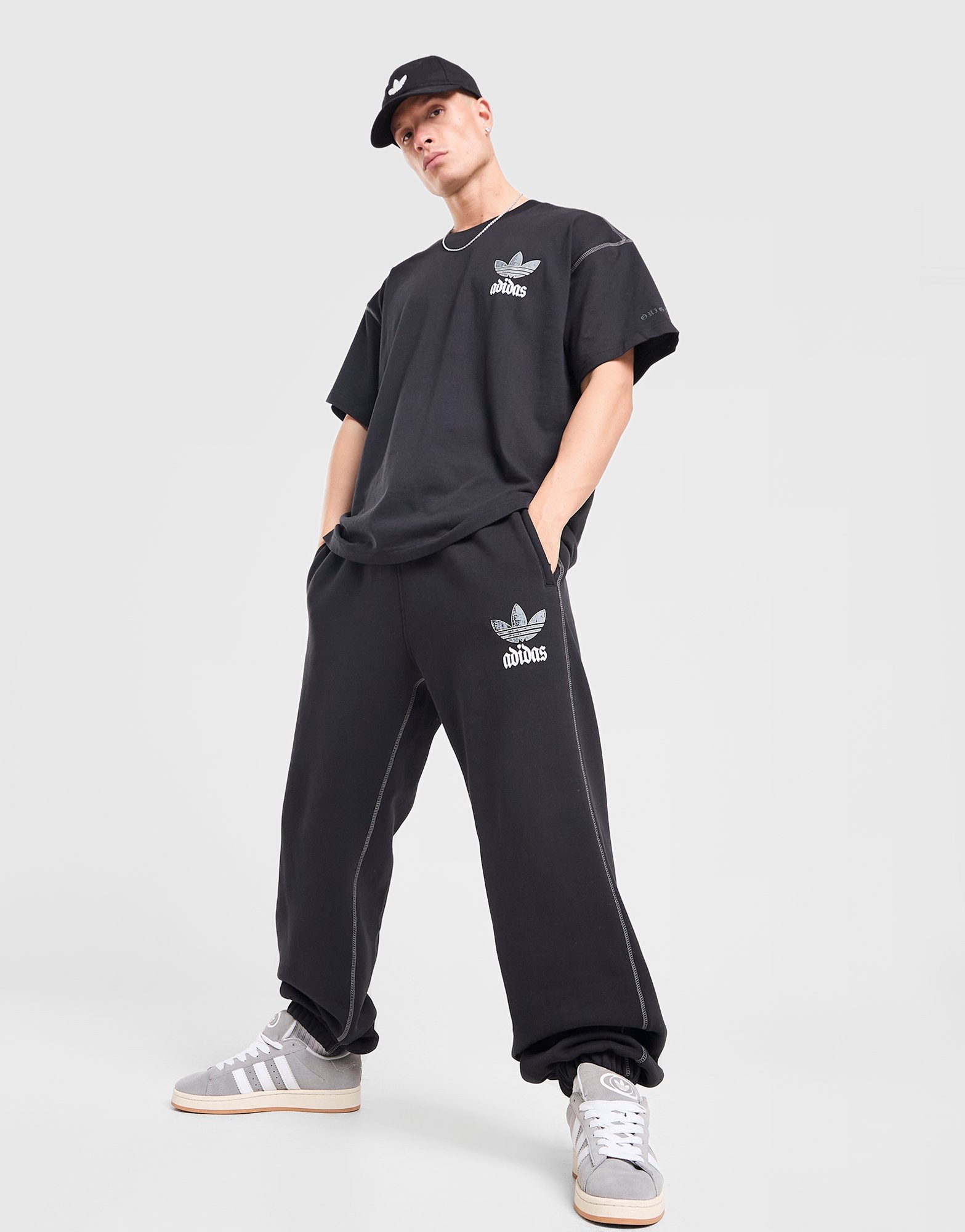 Black adidas Originals Gothic Joggers - JD Sports Global