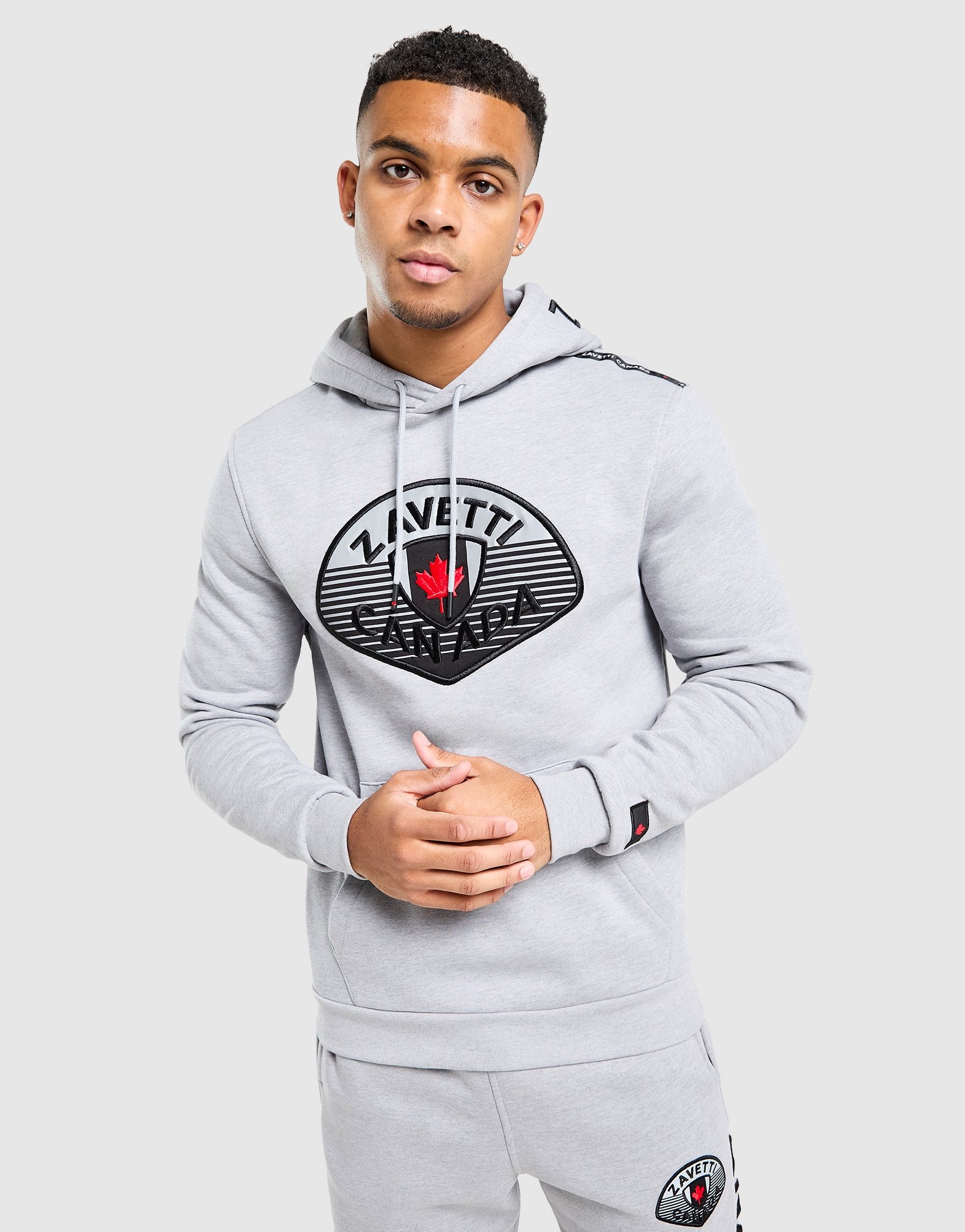 Grey Zavetti Canada Botticini Hoodie - JD Sports NZ