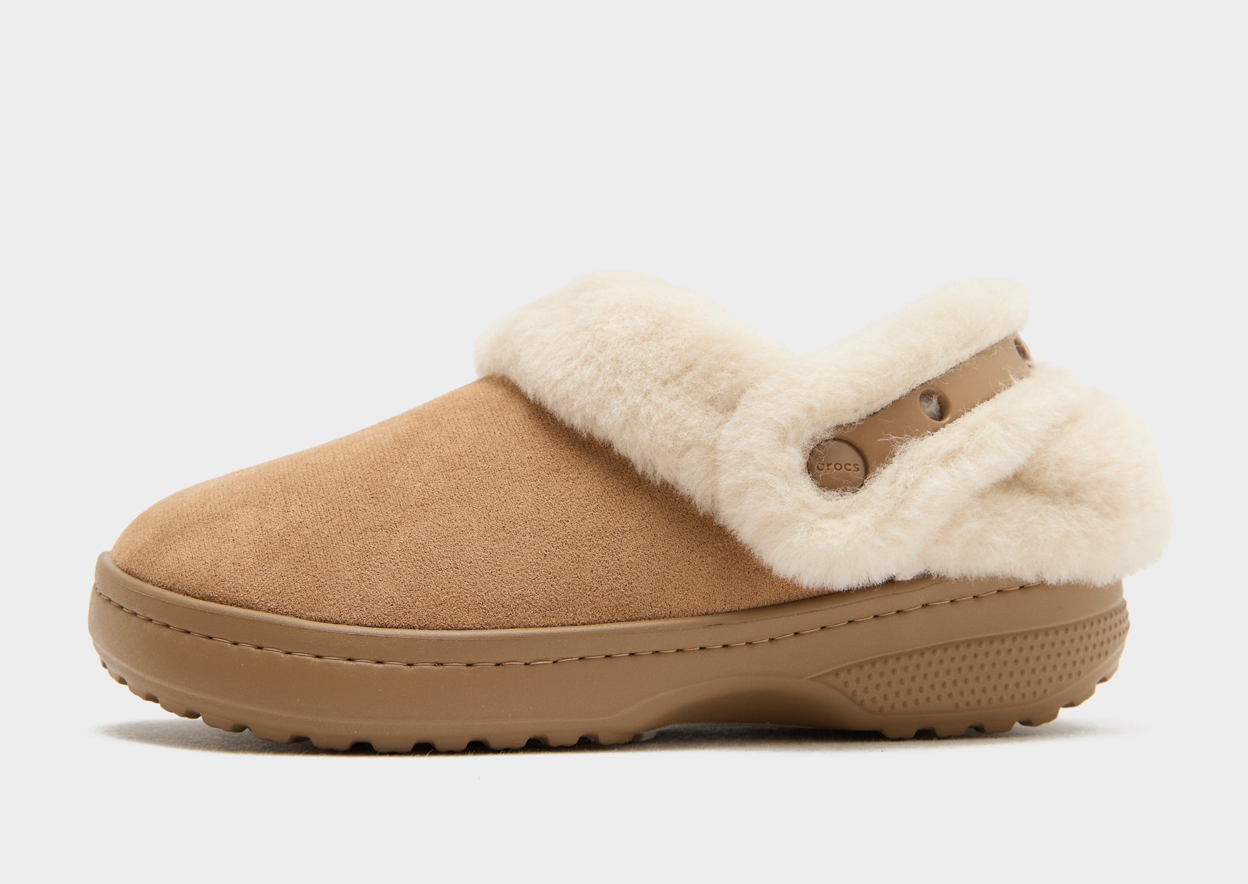 Brown Crocs Classic Unfurgettable Suede Clog Women's | JD Sports UK