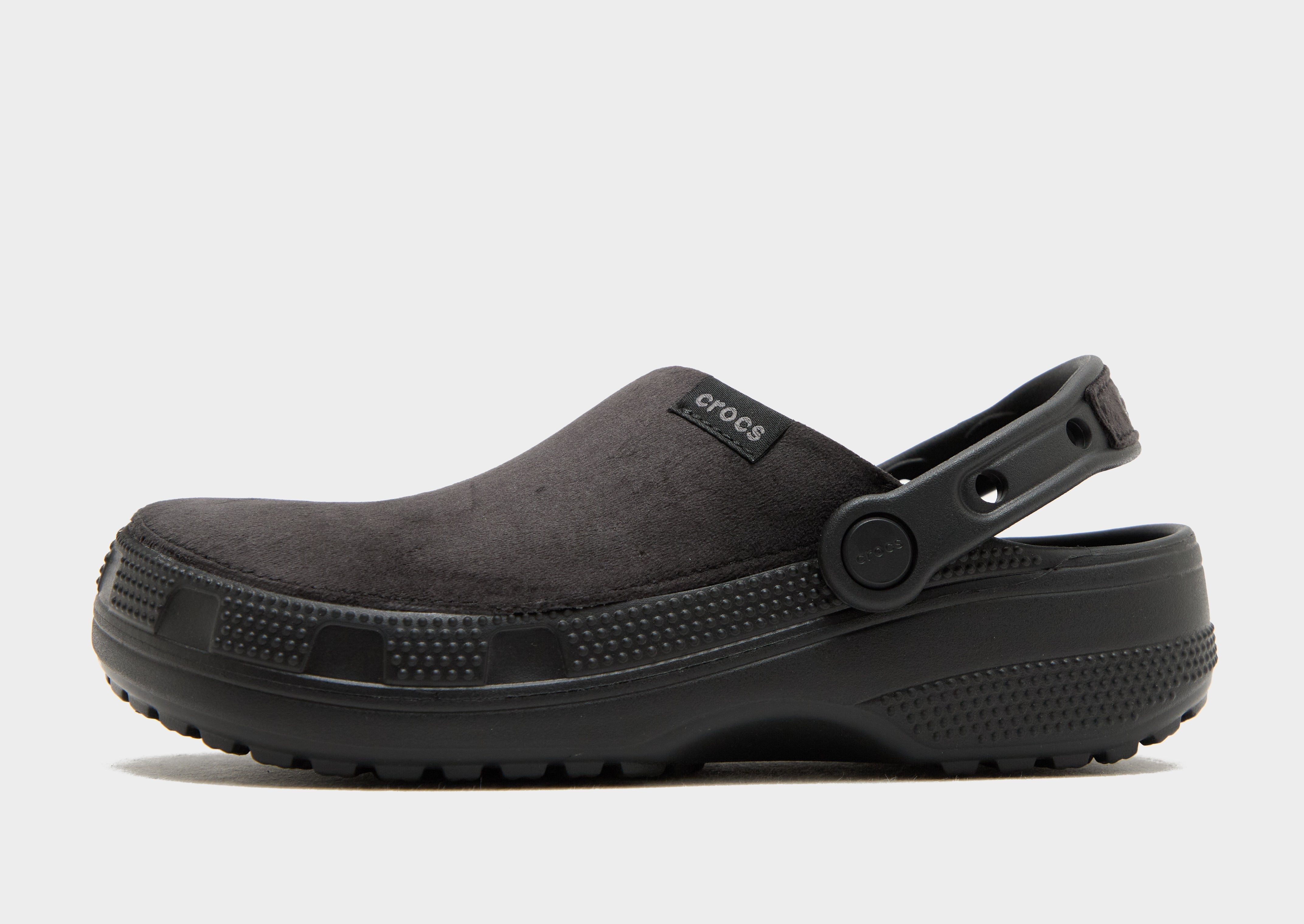 Black Crocs Crafted Velvet Clog Women's | JD Sports UK
