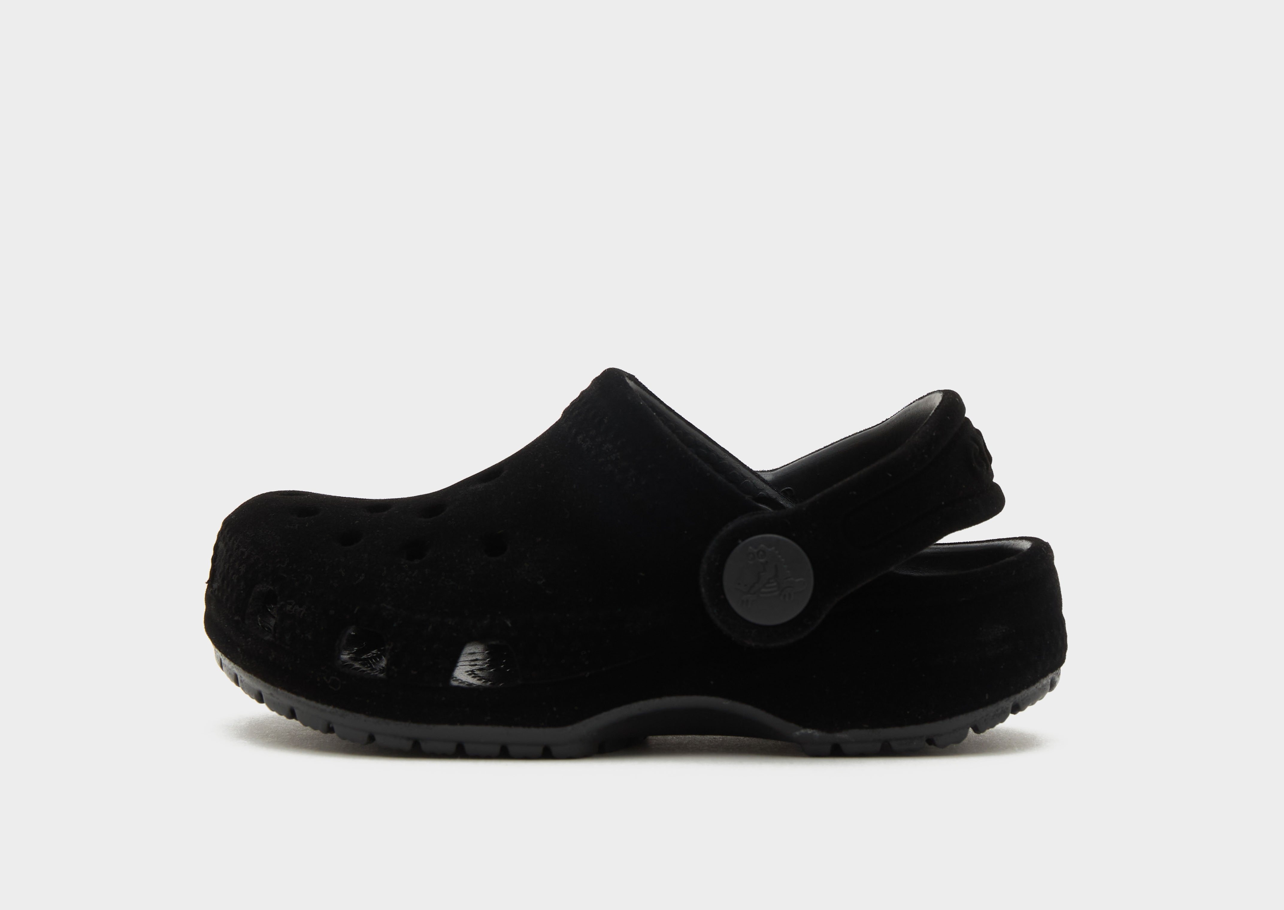 Black Crocs Classic Clogs Velvet Infant | JD Sports UK