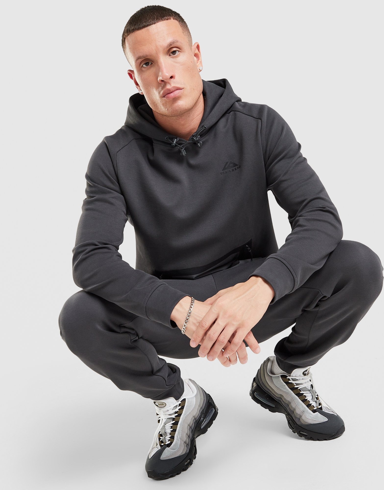 Grey Trailberg Eclipse Hoodie - JD Sports NZ