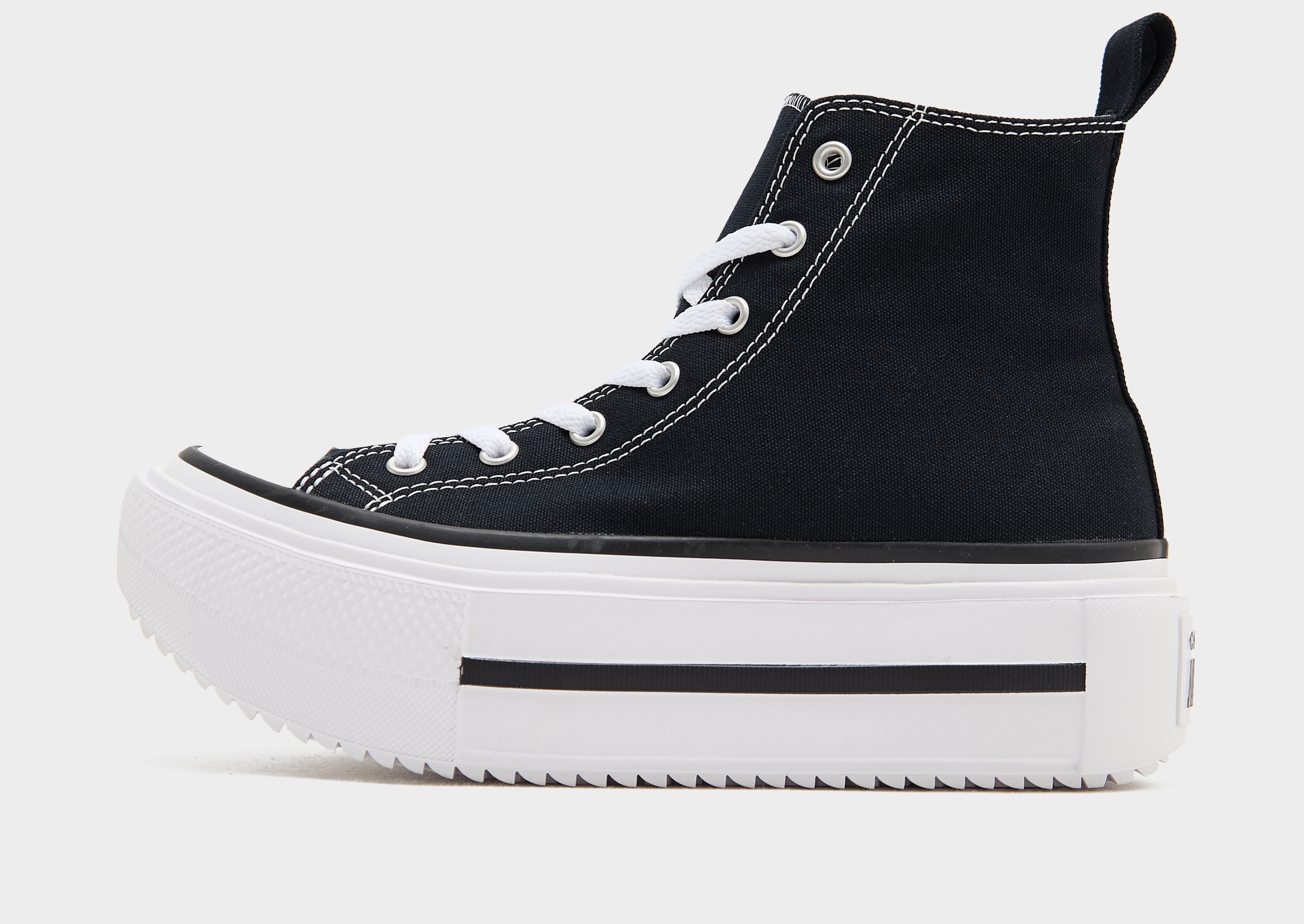 Musta Converse All Star Lift High Double Stack Juniorit - JD Sports Finland