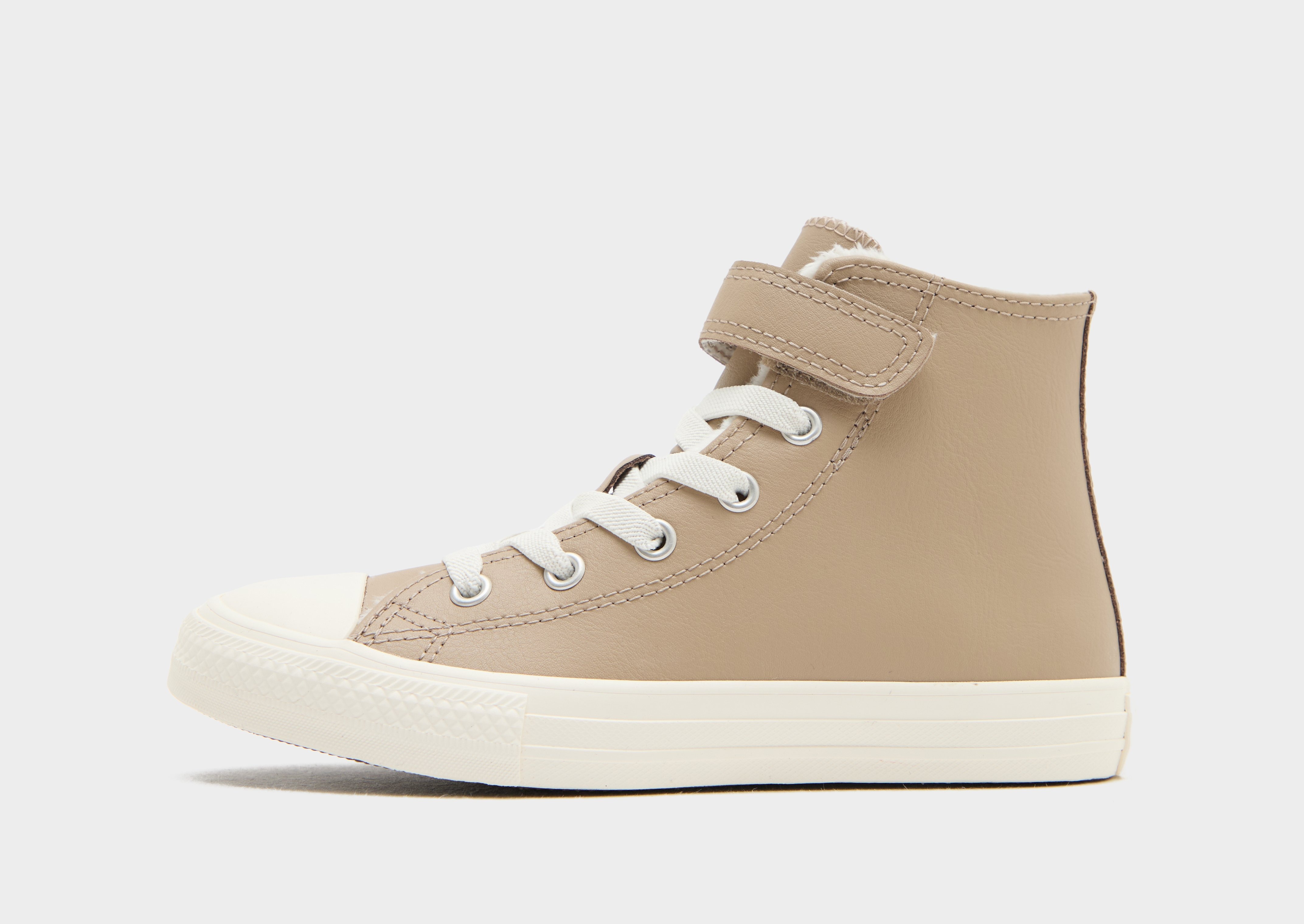Beige Converse All Star High Fur Children | JD Sports UK