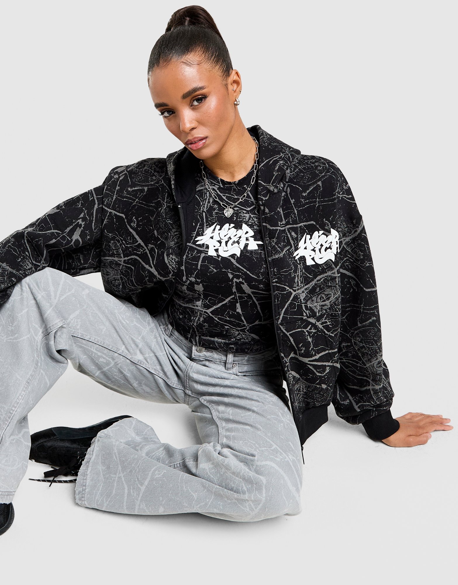 Black Hoodrich Nytrex Full Zip Hoodie - JD Sports NZ