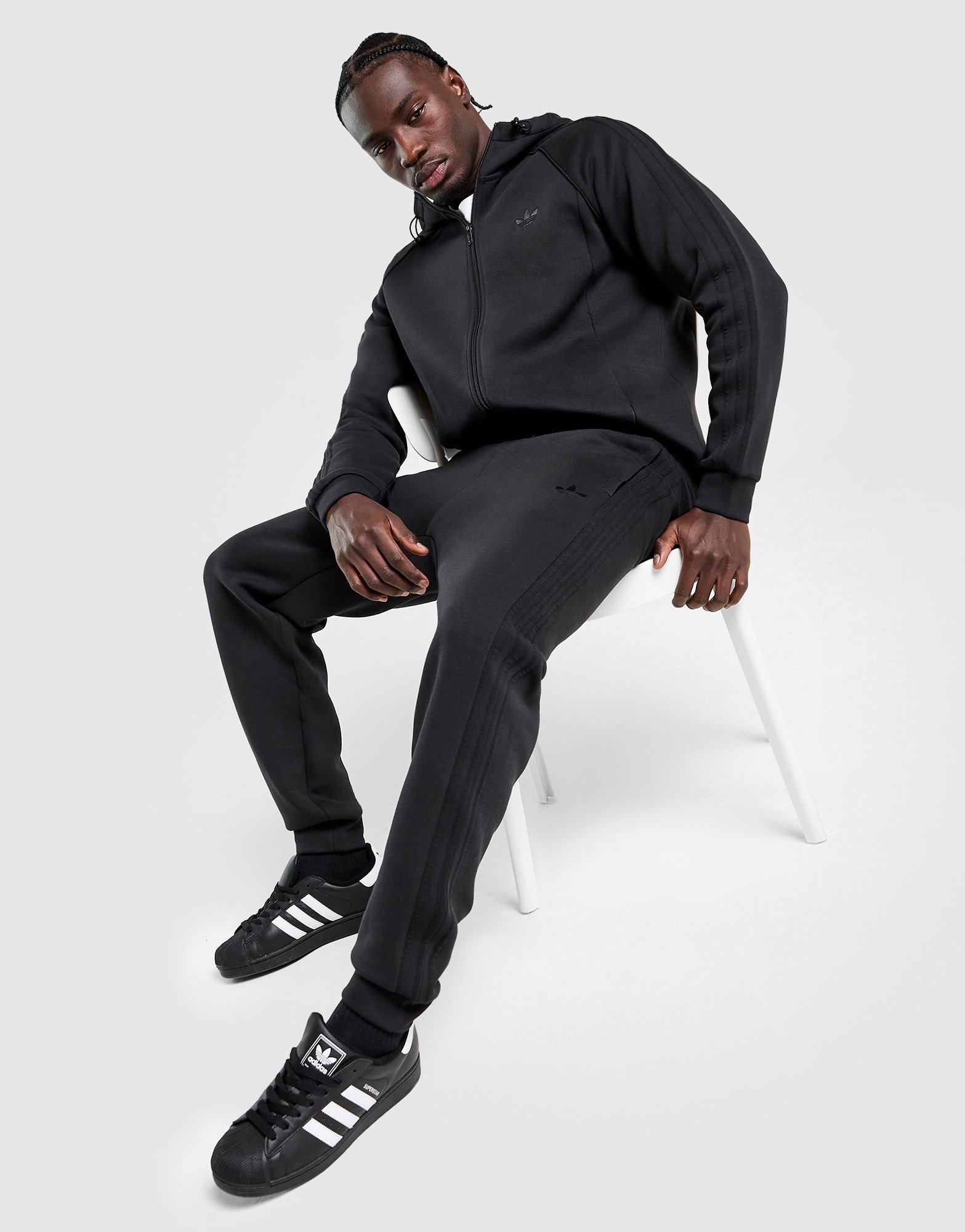Black adidas Originals SST Spacer Cuffed Joggers - JD Sports Ireland