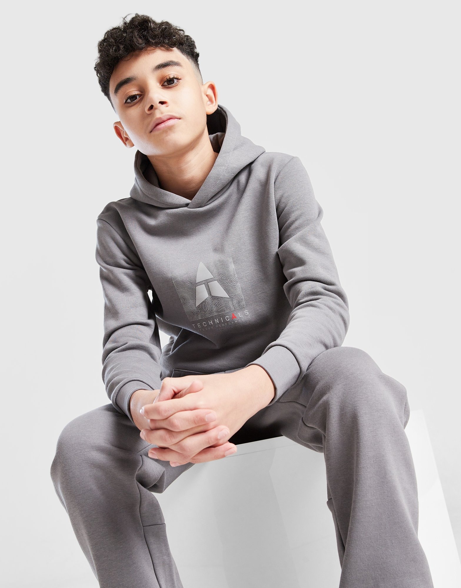 Grey Technicals Bold Tracksuit Junior - JD Sports Australia