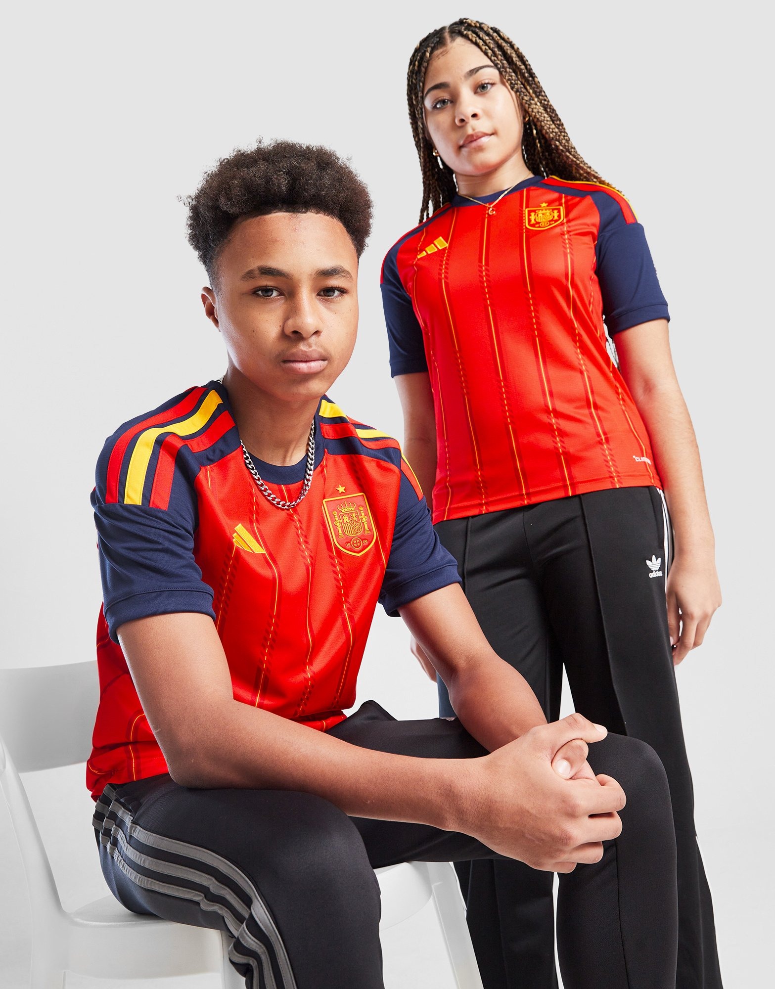 Red adidas Spain 2026 Home Shirt Junior's - JD Sports Australia