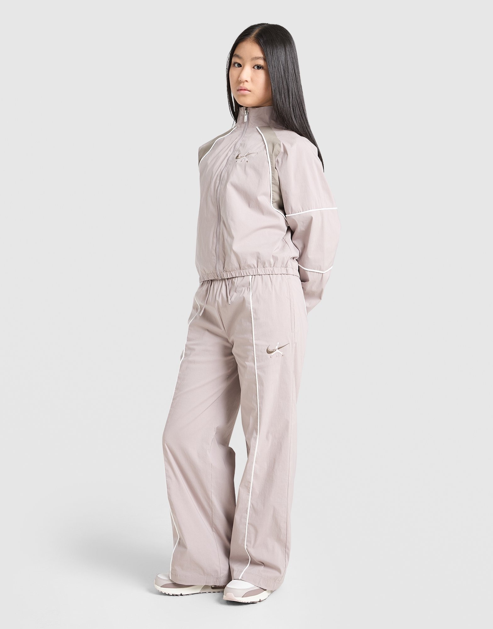 Brown Jordan Girls' Woven Wide Leg Tracksuit Junior - JD Sports Global