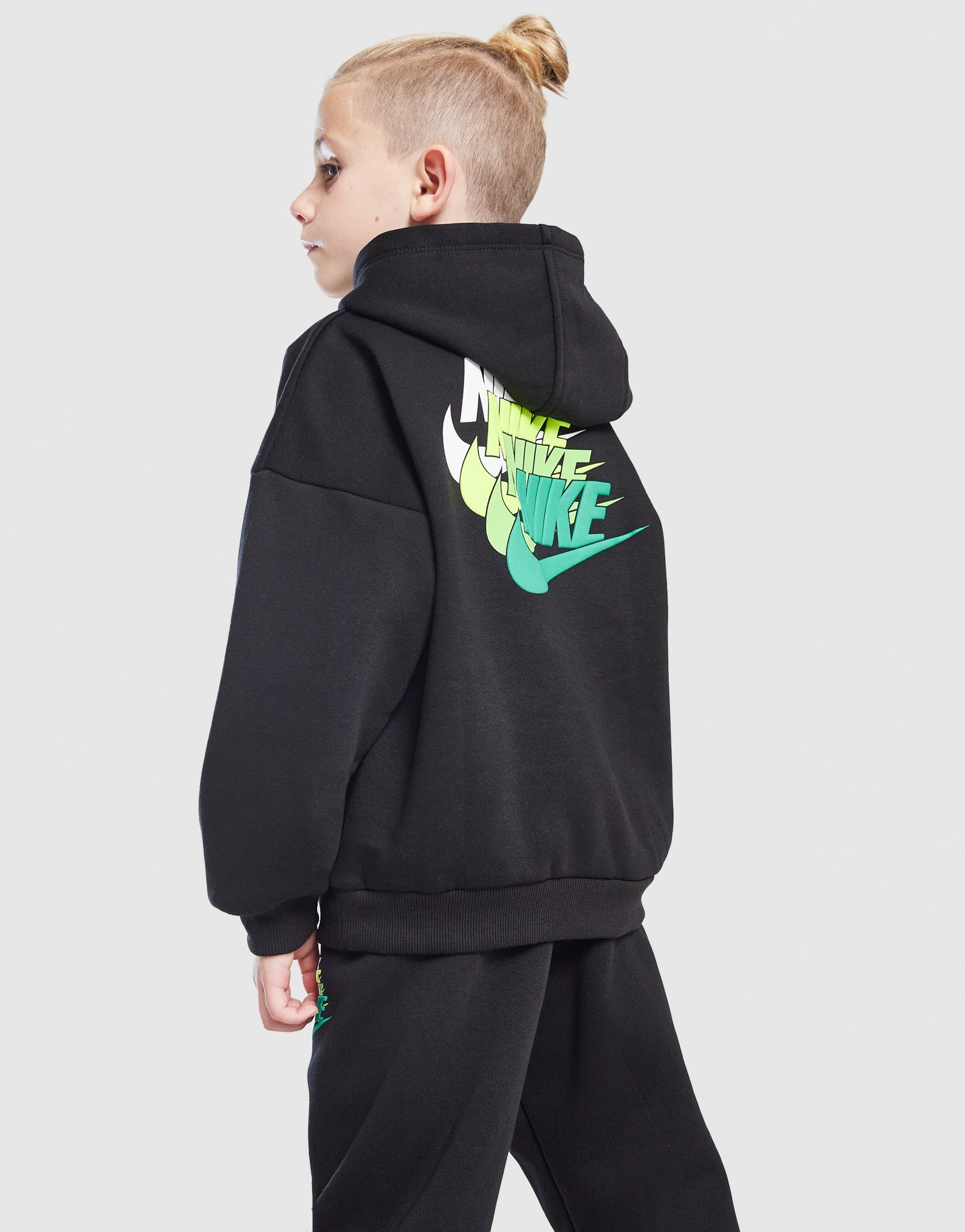Zwart Nike Repeat Swoosh Overhead Hoodie Tracksuit Children - JD Sports ...