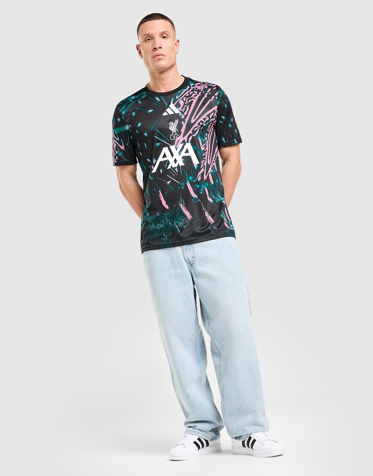 Black adidas Liverpool FC Pre Match Shirt - JD Sports Global