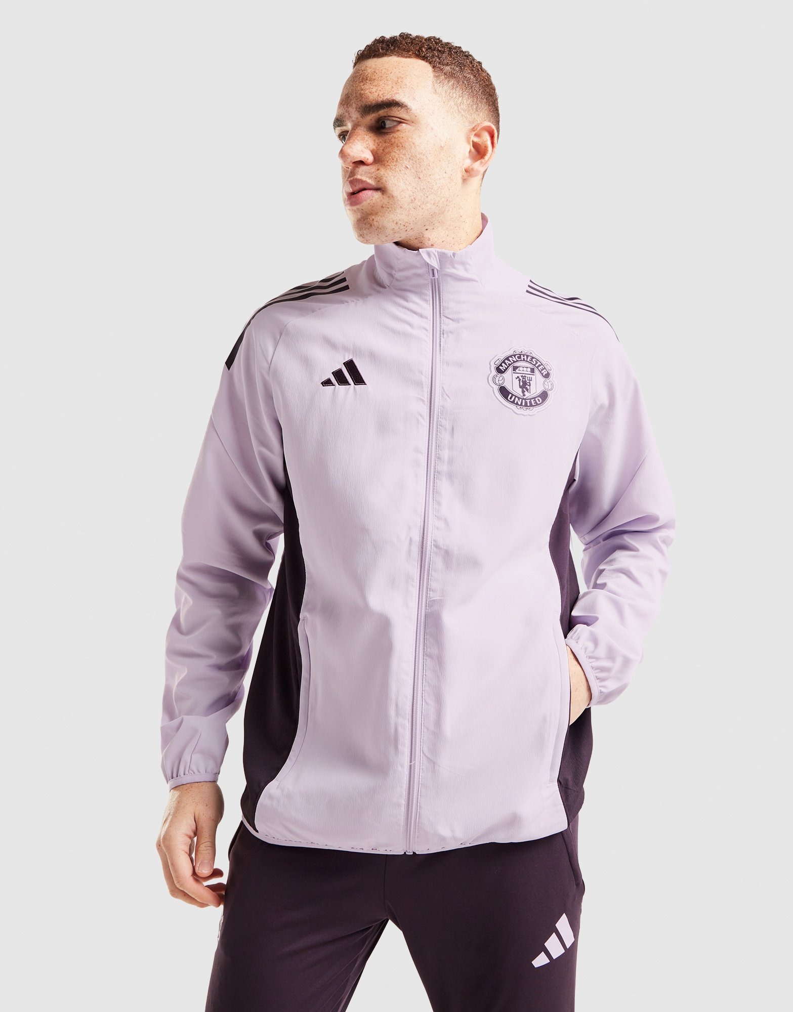 Purple adidas Manchester United Fc Pre Match Jacket - JD Sports Australia