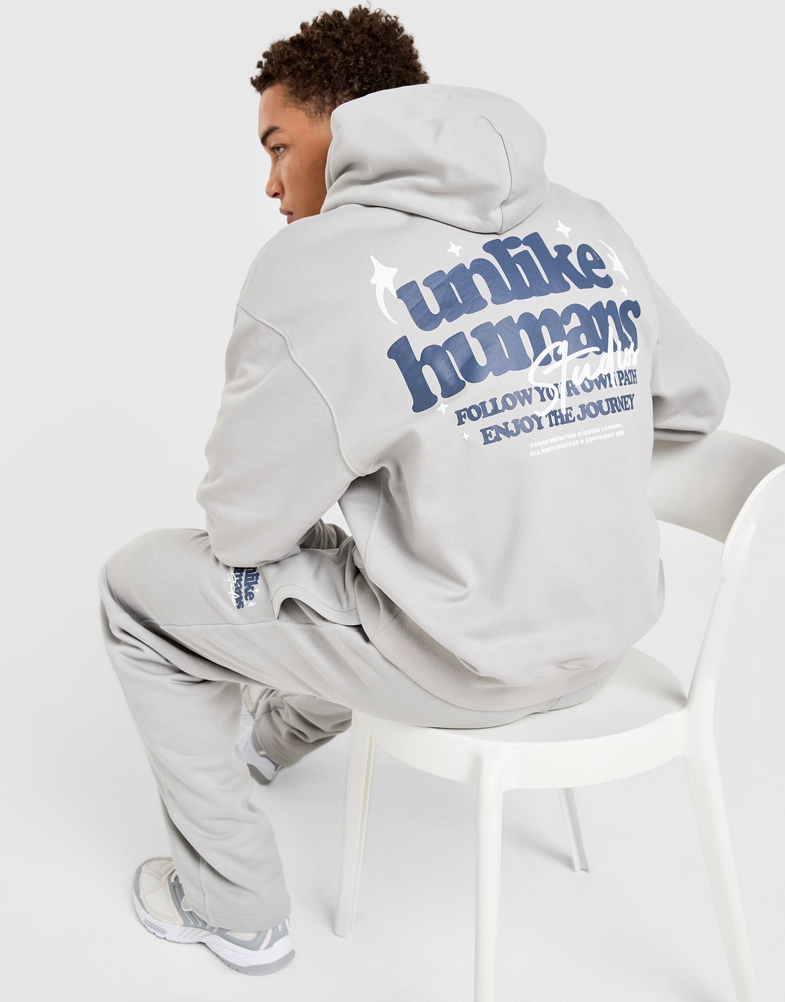 Grijs Unlike Humans Crafted Hoodie - JD Sports Nederland