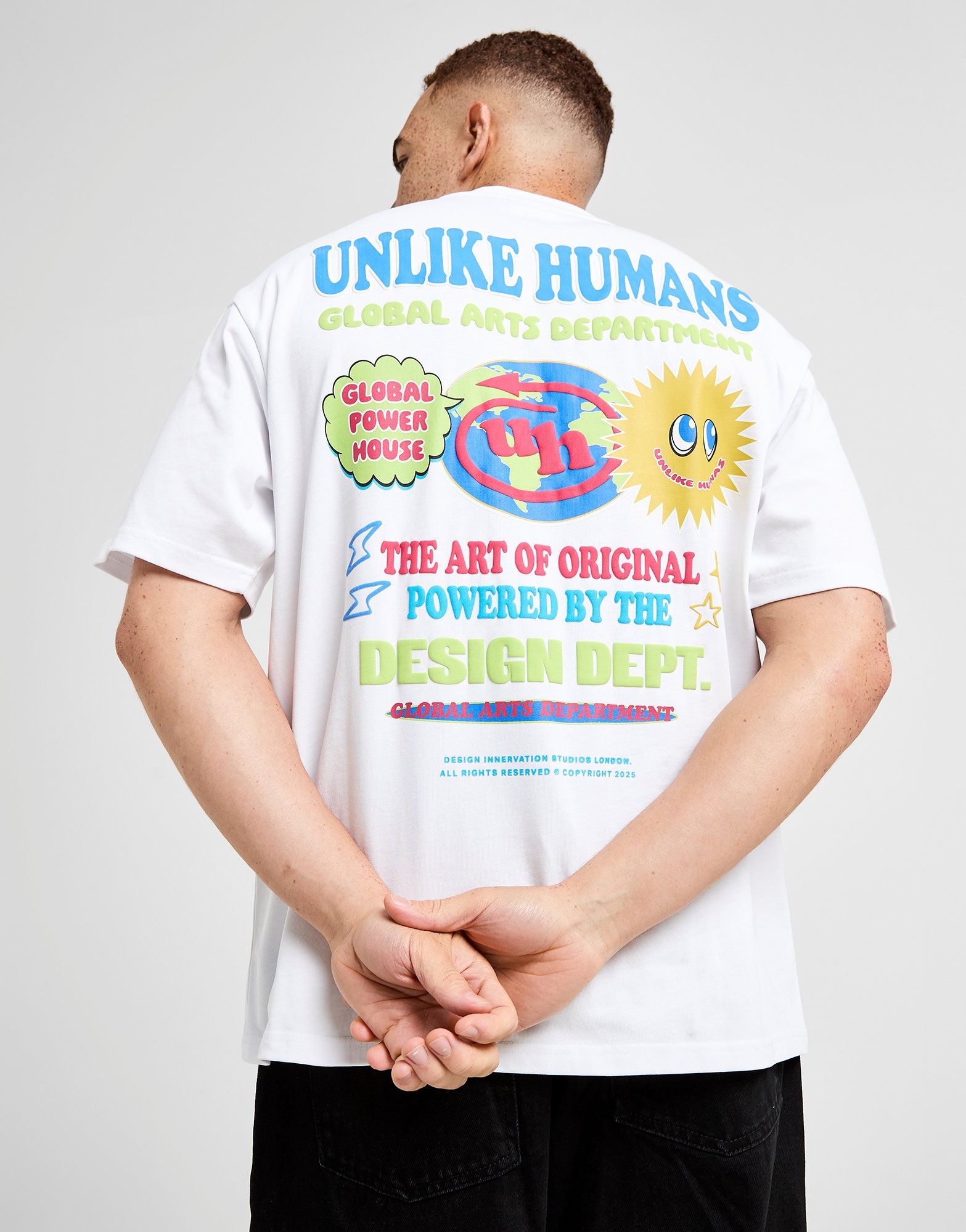White Unlike Humans Global Arts Department T-Shirt - JD Sports NZ