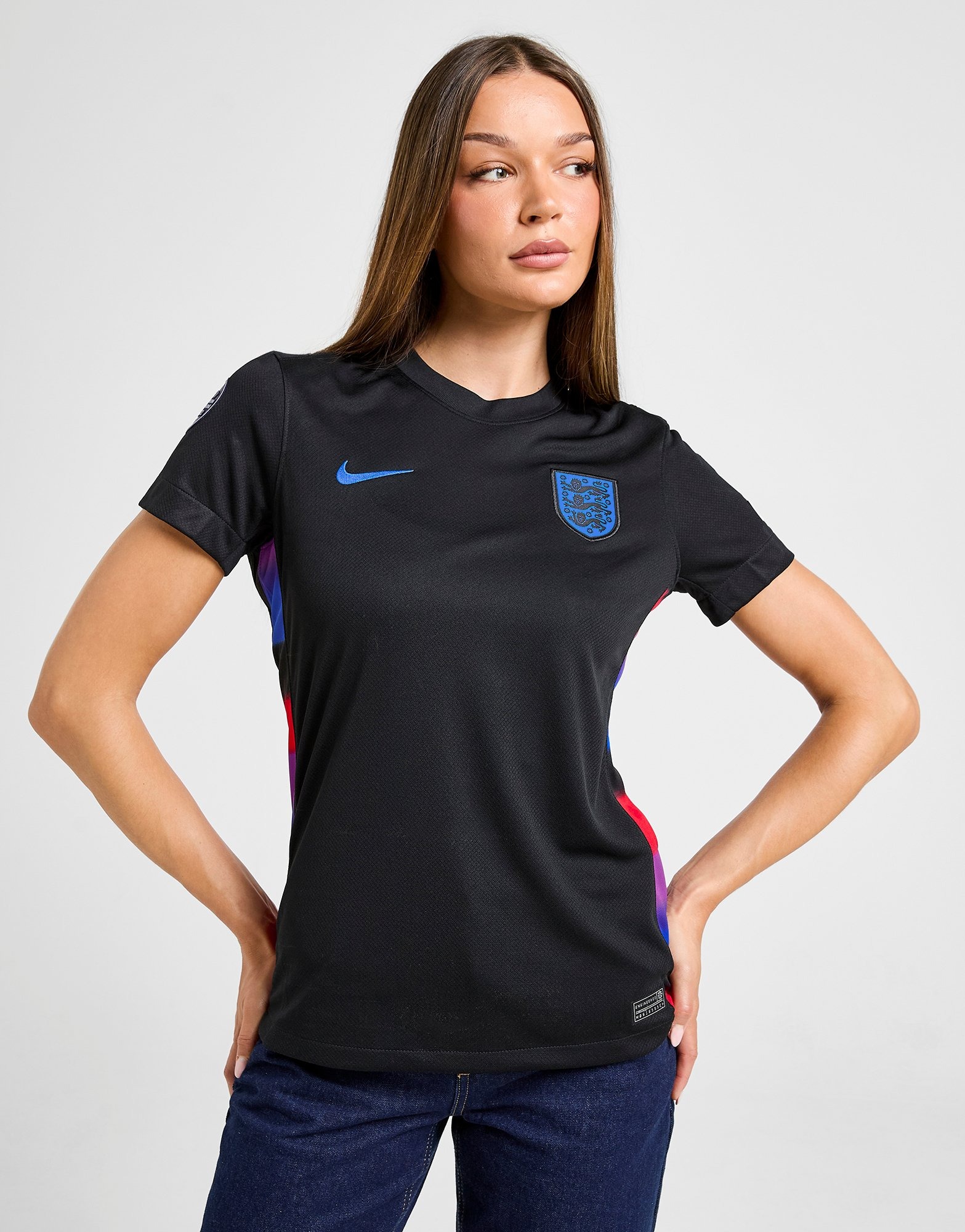 Black Nike England WEC 2025 Badge Away Shirt Women's - JD Sports Ireland
