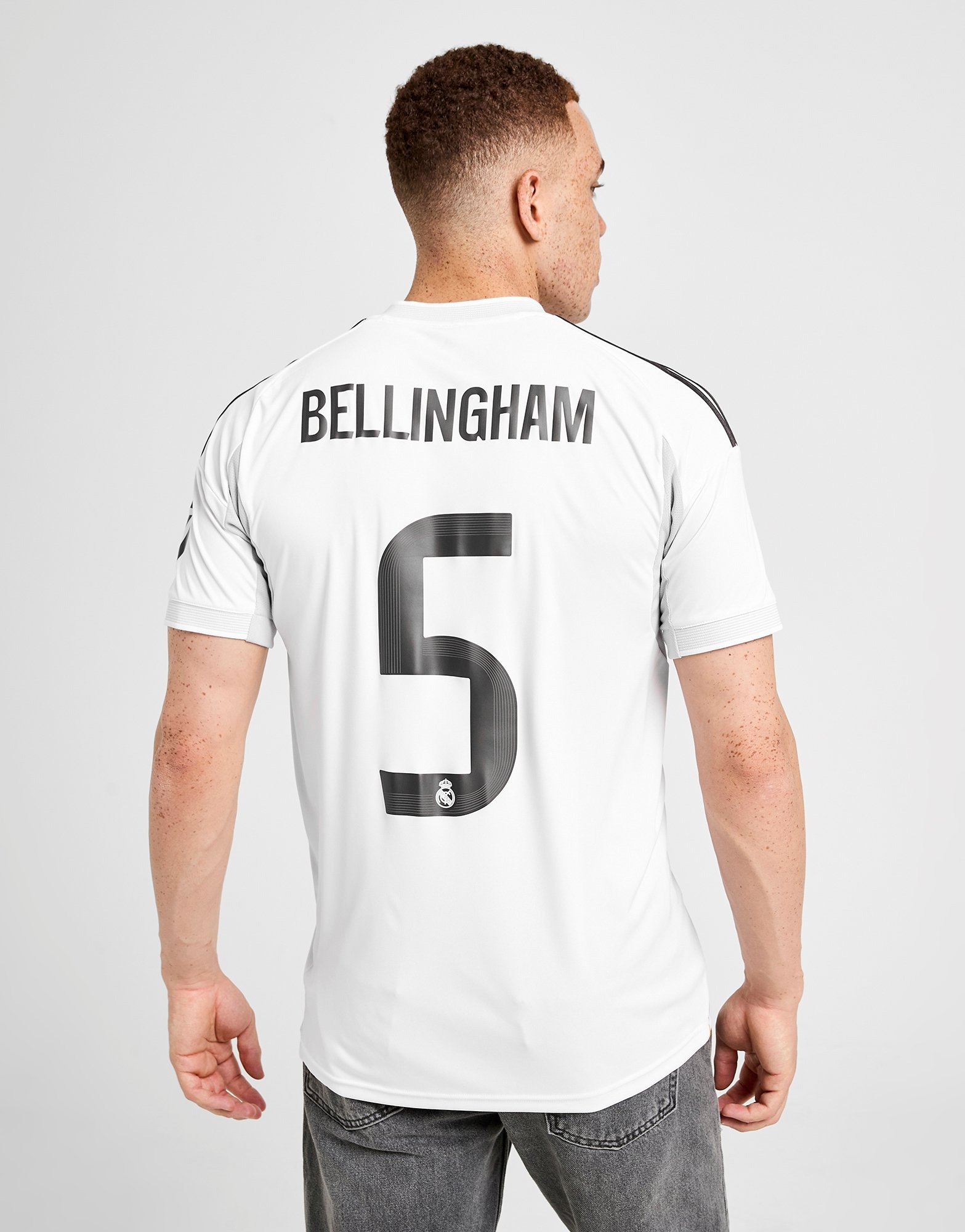 adidas Real Madrid 2025/26 Bellingham Heim Shirt Weiss - JD Sports ...