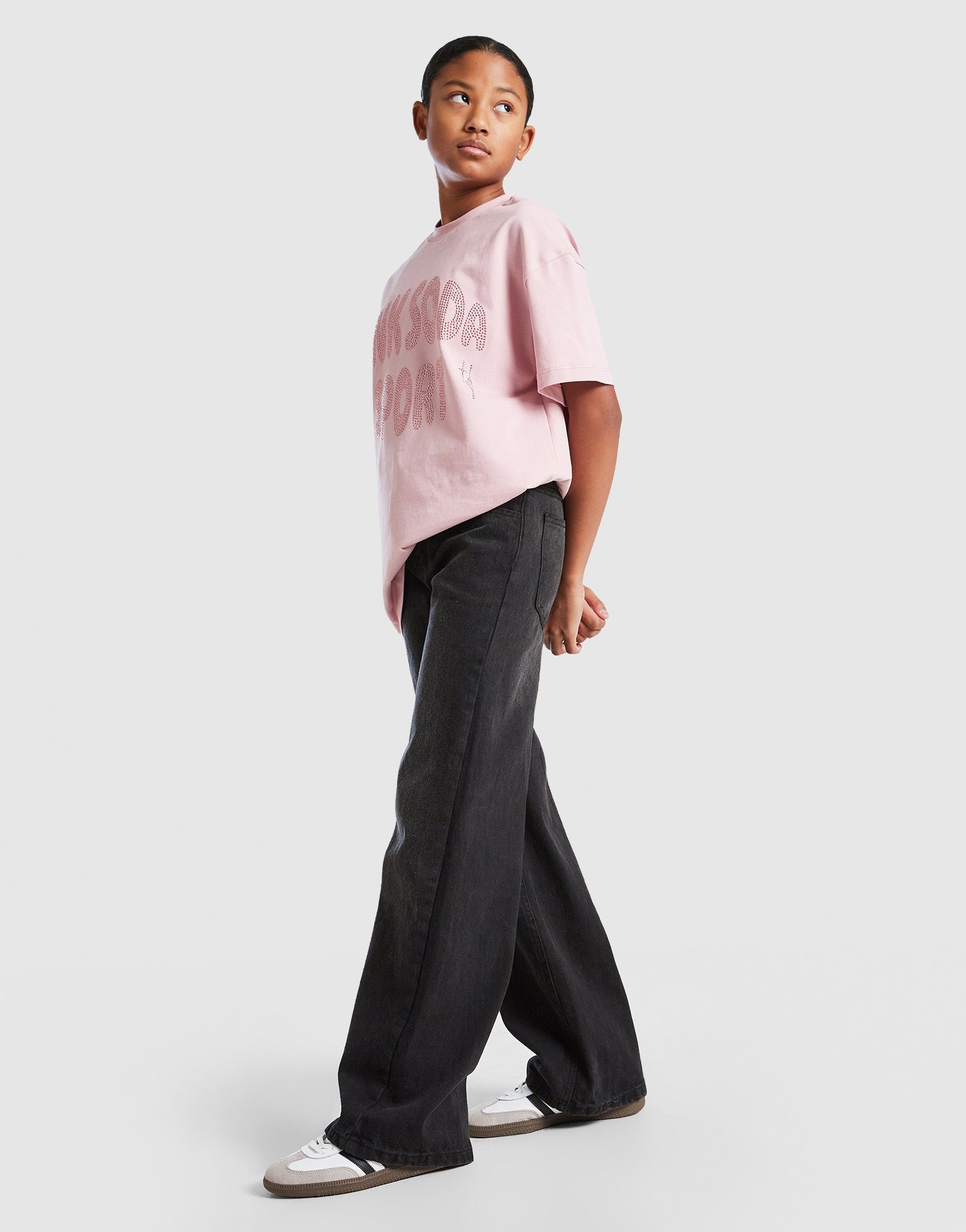 Black Pink Soda Sport Girls' Jeans Junior - JD Sports NZ