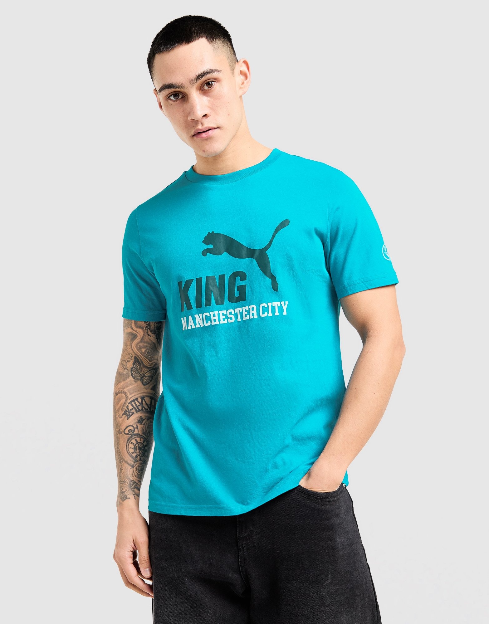 Blue PUMA Manchester City FC King T-Shirt - JD Sports NZ