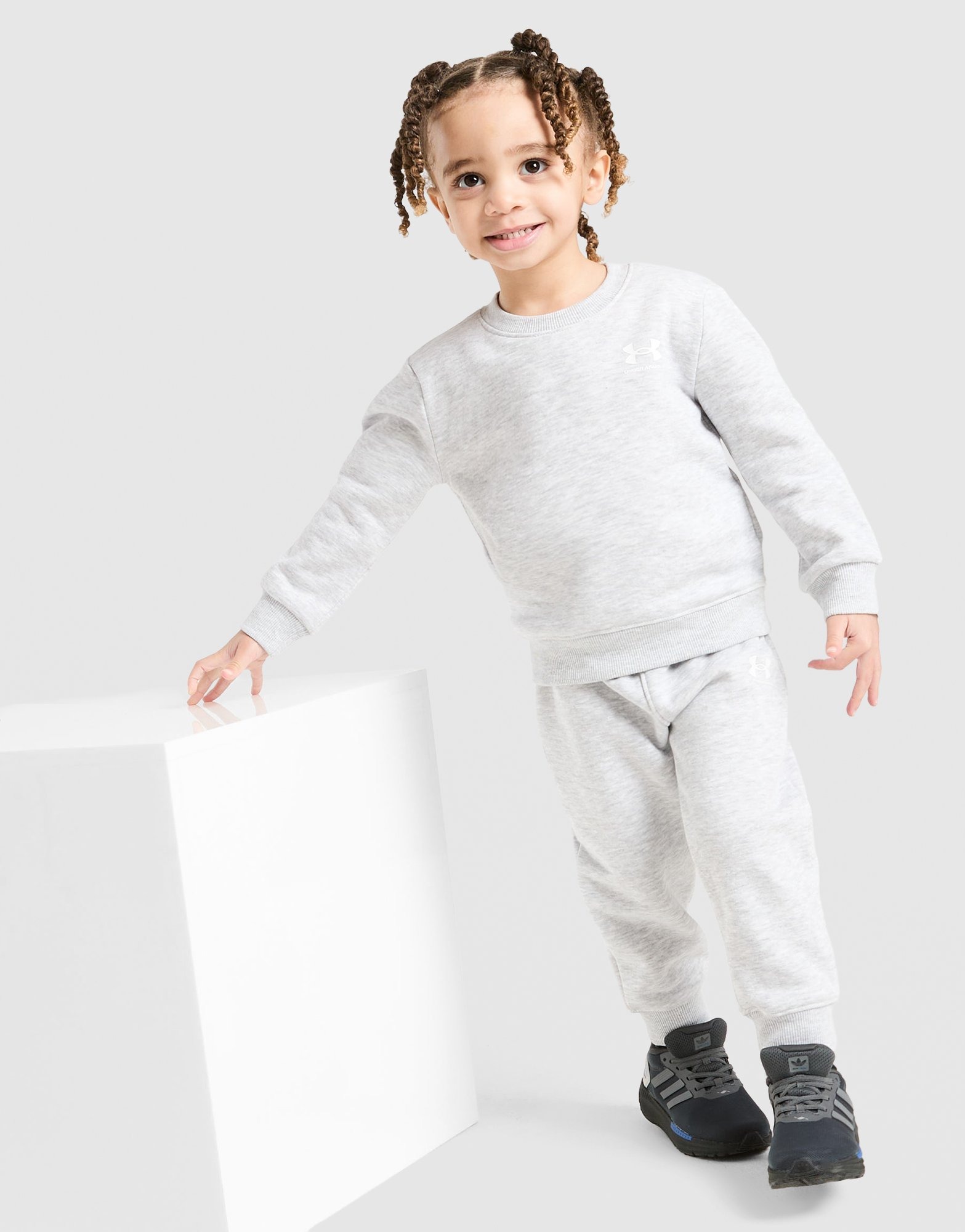 Grey Under Armour Rival Crew Tracksuit Infant - JD Sports NZ