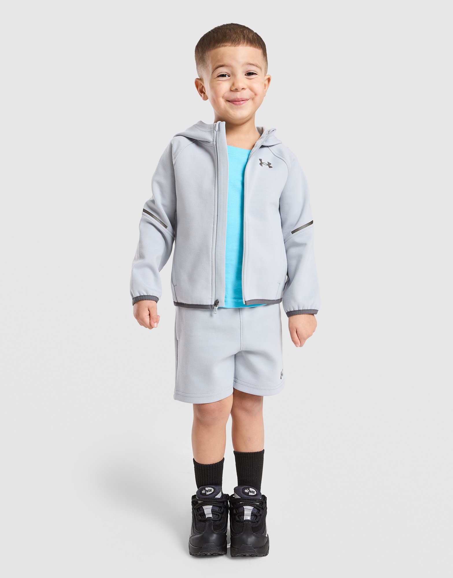 Grey Under Armour 3-Piece Full Zip Fleece Set Infant - JD Sports NZ