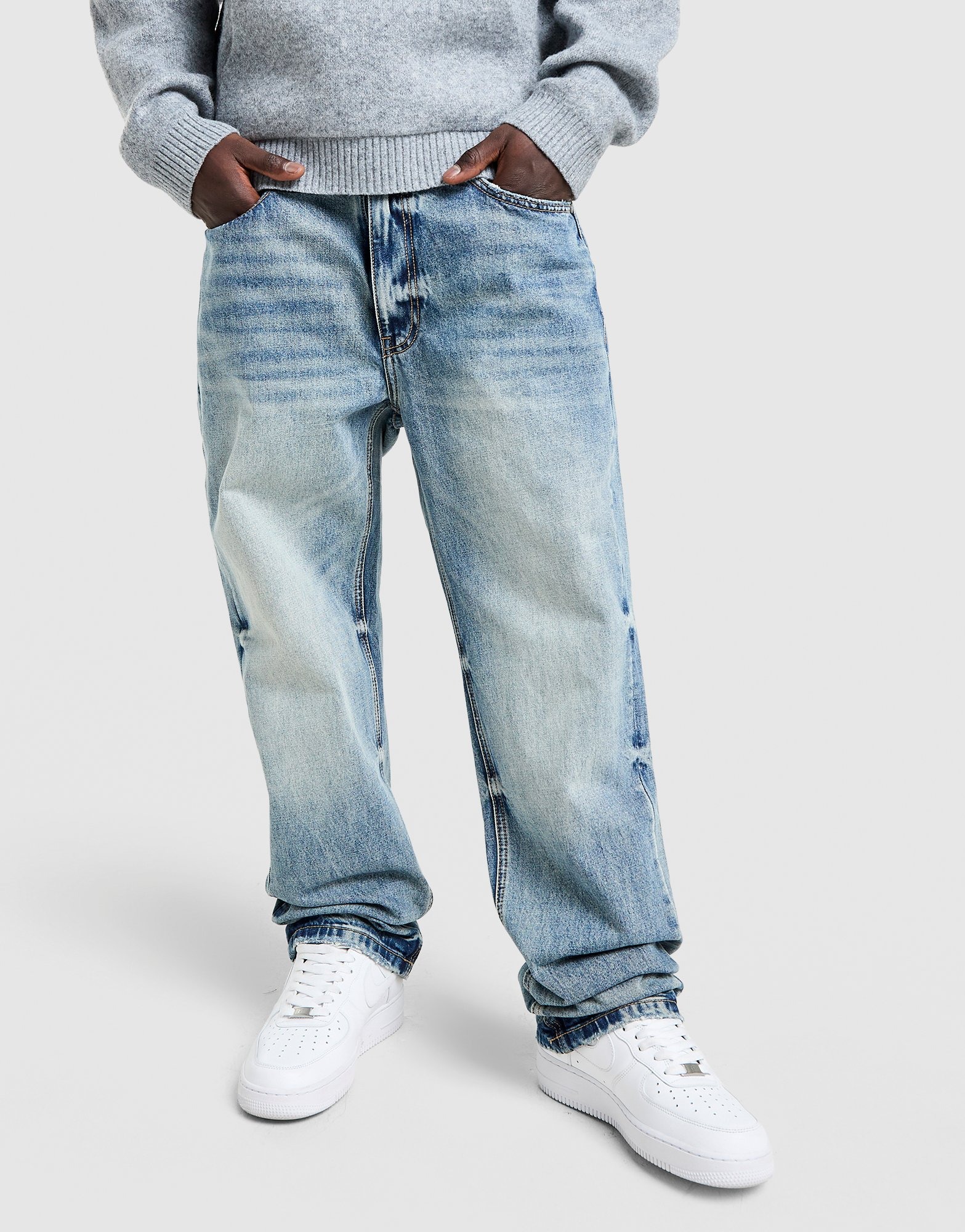 Supply & Demand Core Relaxed Jeans Blau - JD Sports Österreich