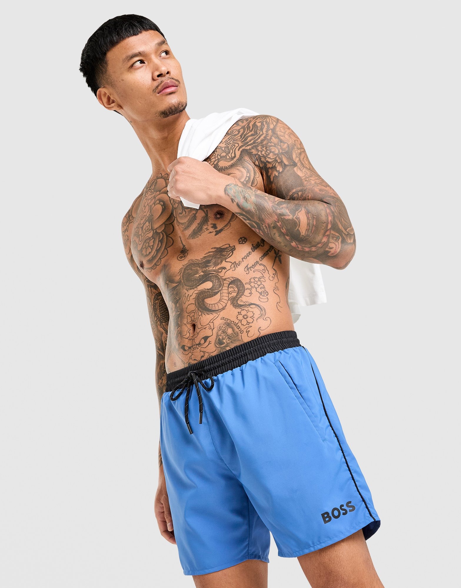 Blue BOSS Starfish Swim Shorts - JD Sports Global