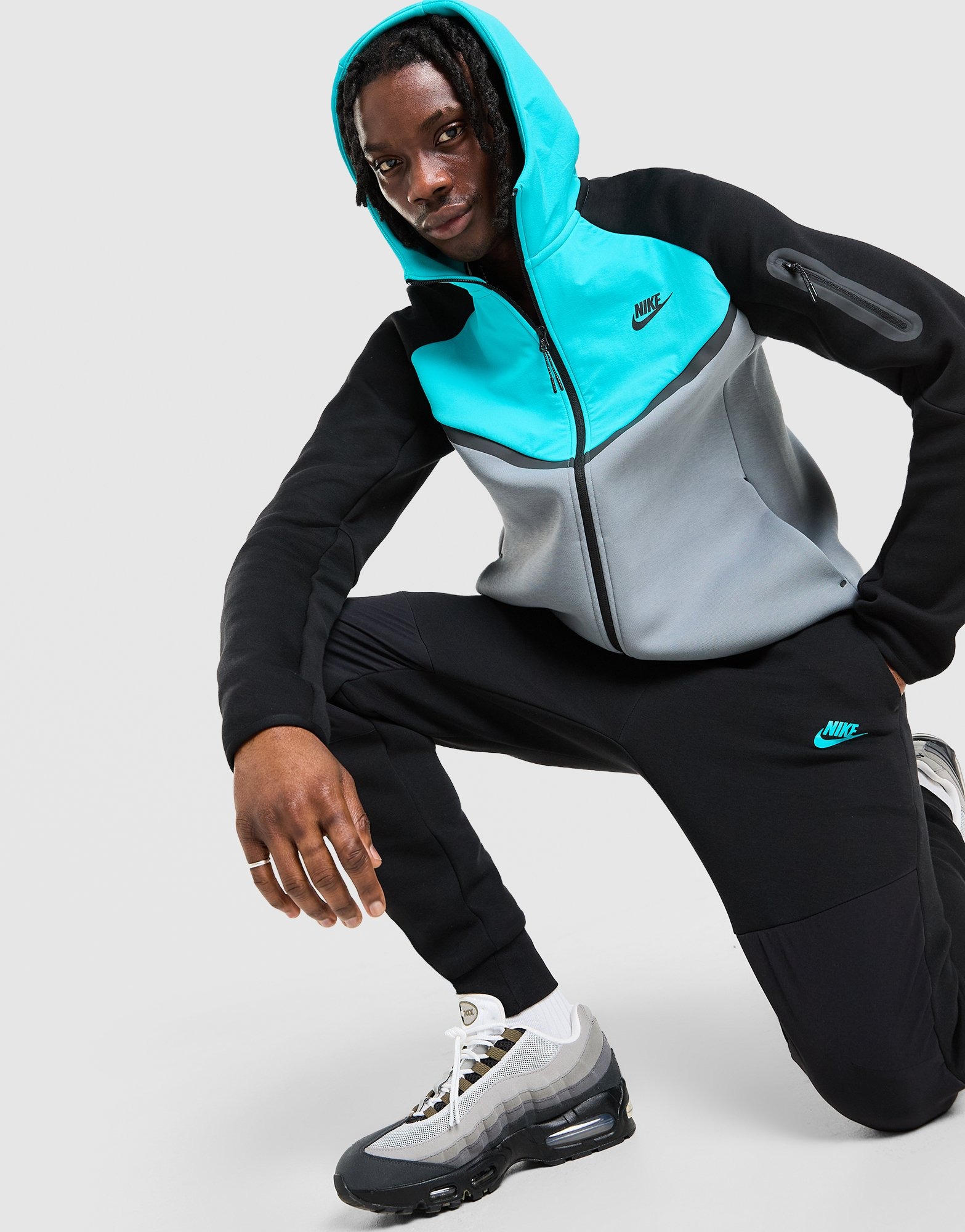 Nike Tech Mix Full Zip Hoodie Grau - JD Sports Deutschland