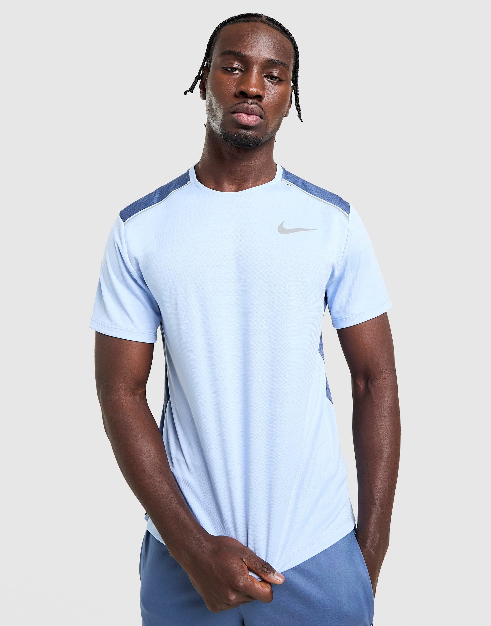 Blue Nike Miler T-Shirt | JD Sports UK