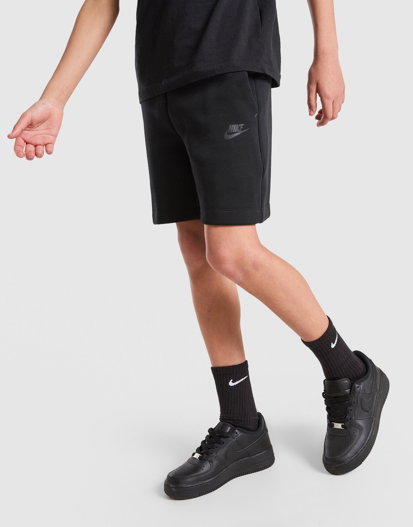 Black Nike Tech Fleece Shorts Junior - JD Sports Global