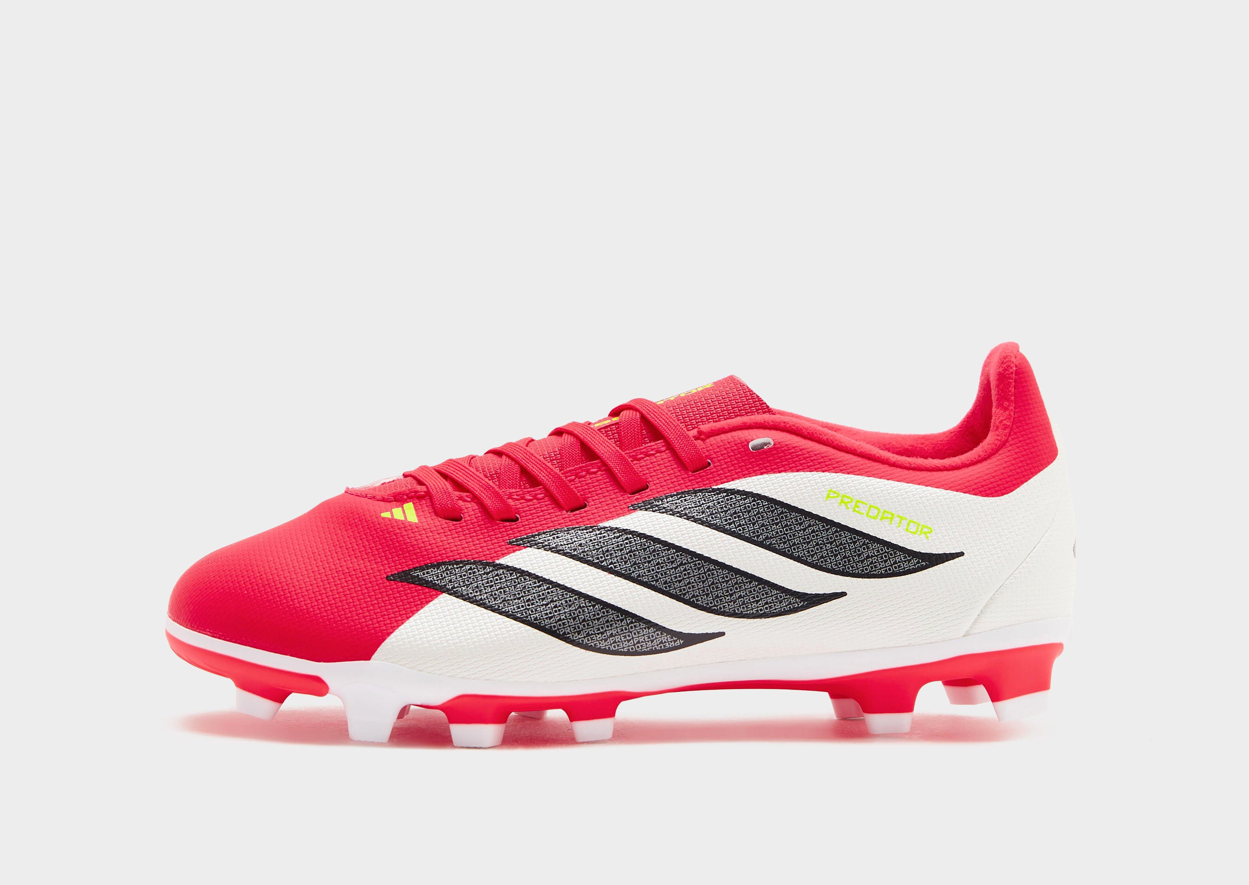 Red adidas Predator Club Fold-Over Tongue FG Children - JD Sports NZ