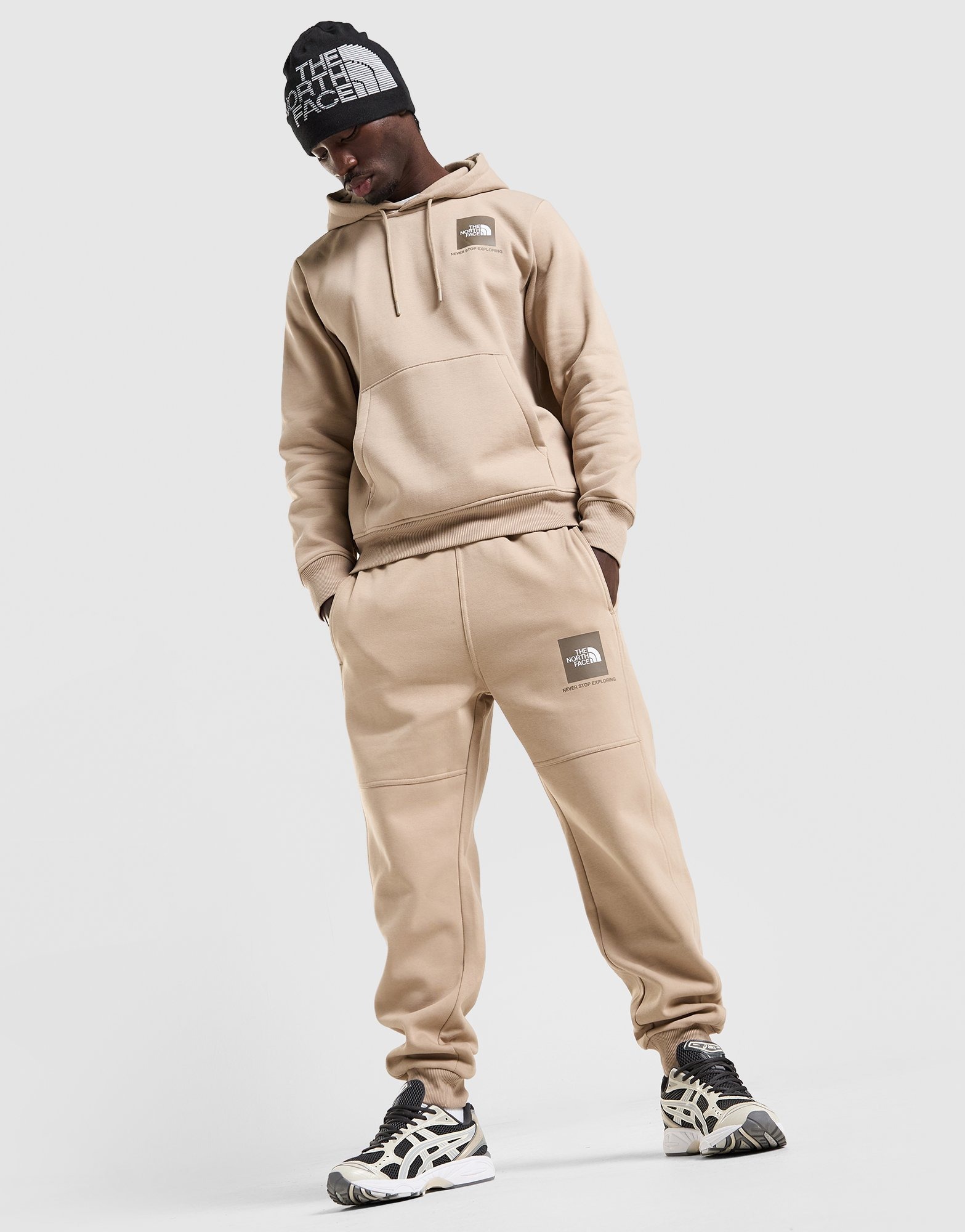 Brown The North Face Fine Box Logo Joggers - JD Sports Global