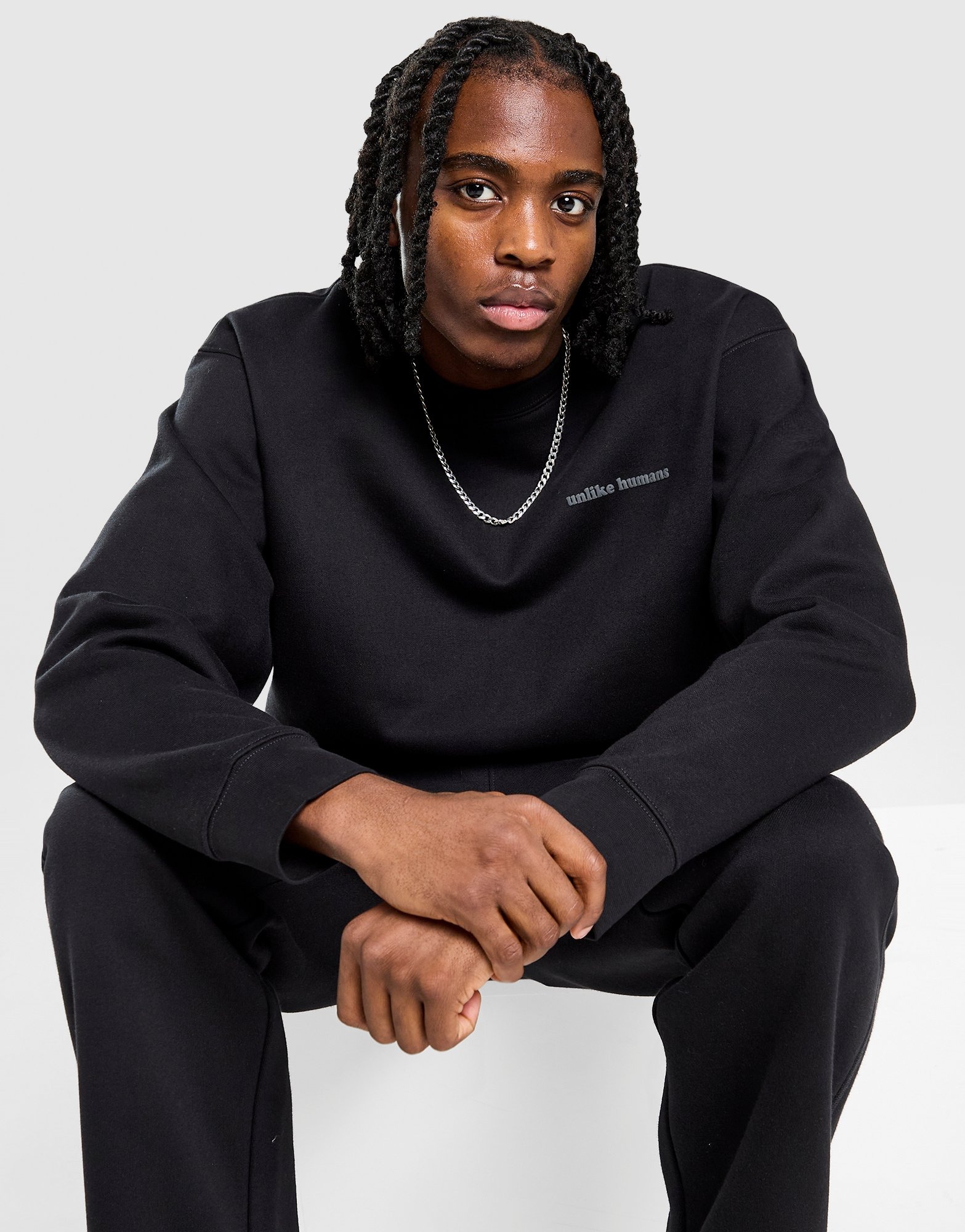 Black Unlike Humans Ridge Crew Sweatshirt | JD Sports UK