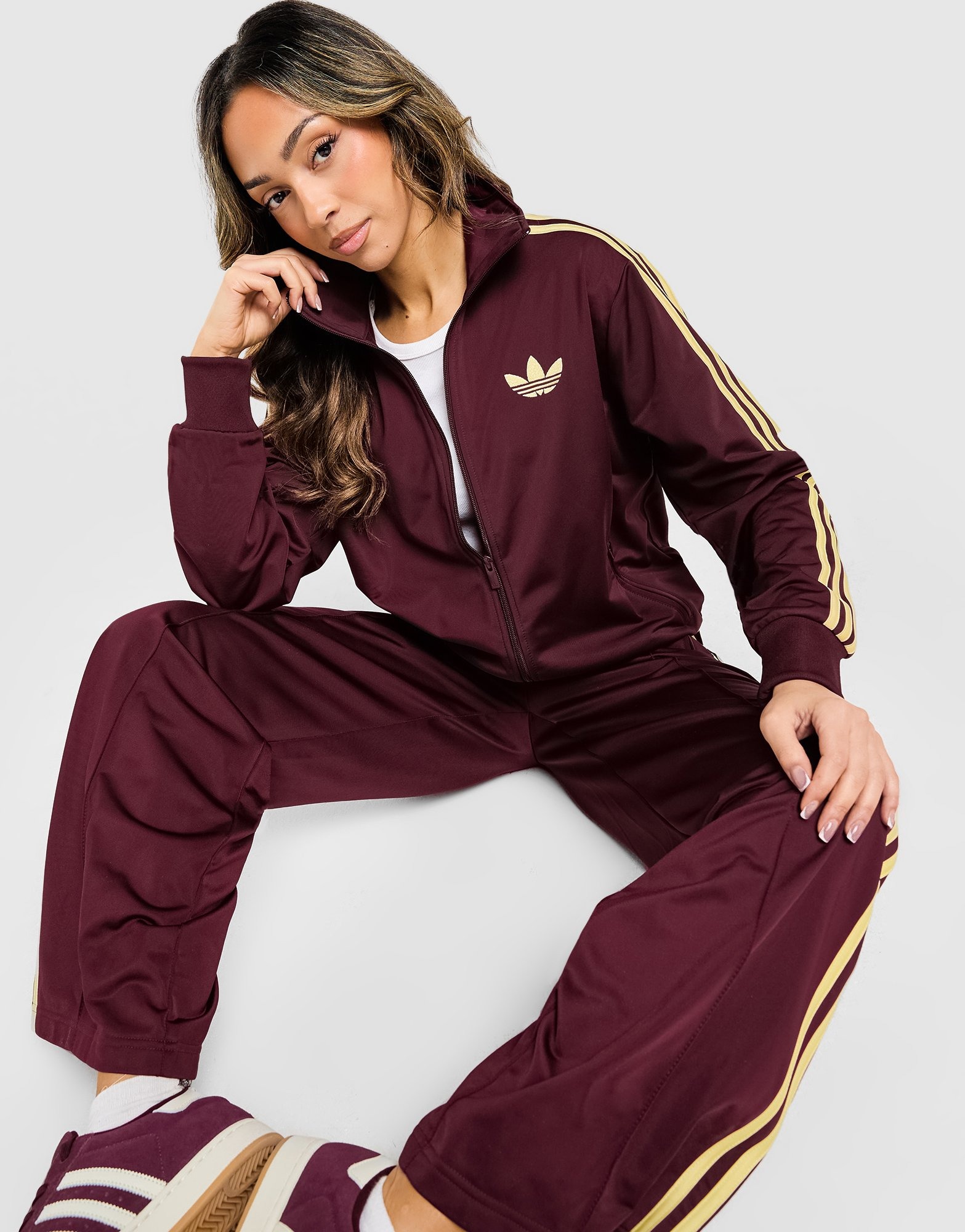 Rood adidas Originals Oversized Firebird Track Top - JD Sports Nederland