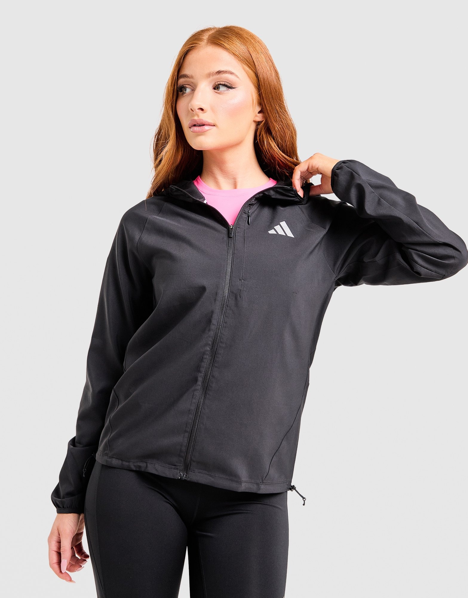 Black adidas adi365 Running Essentials Jacket - JD Sports NZ
