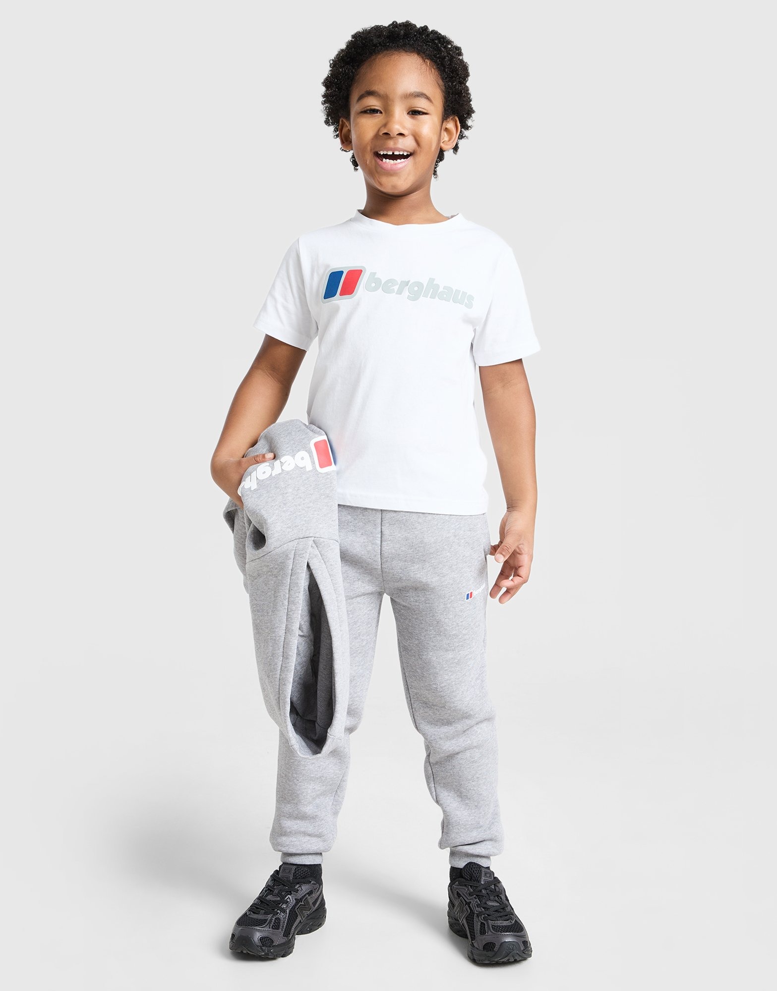 Grey Berghaus 3-Piece Logo Tracksuit Children - JD Sports Sverige