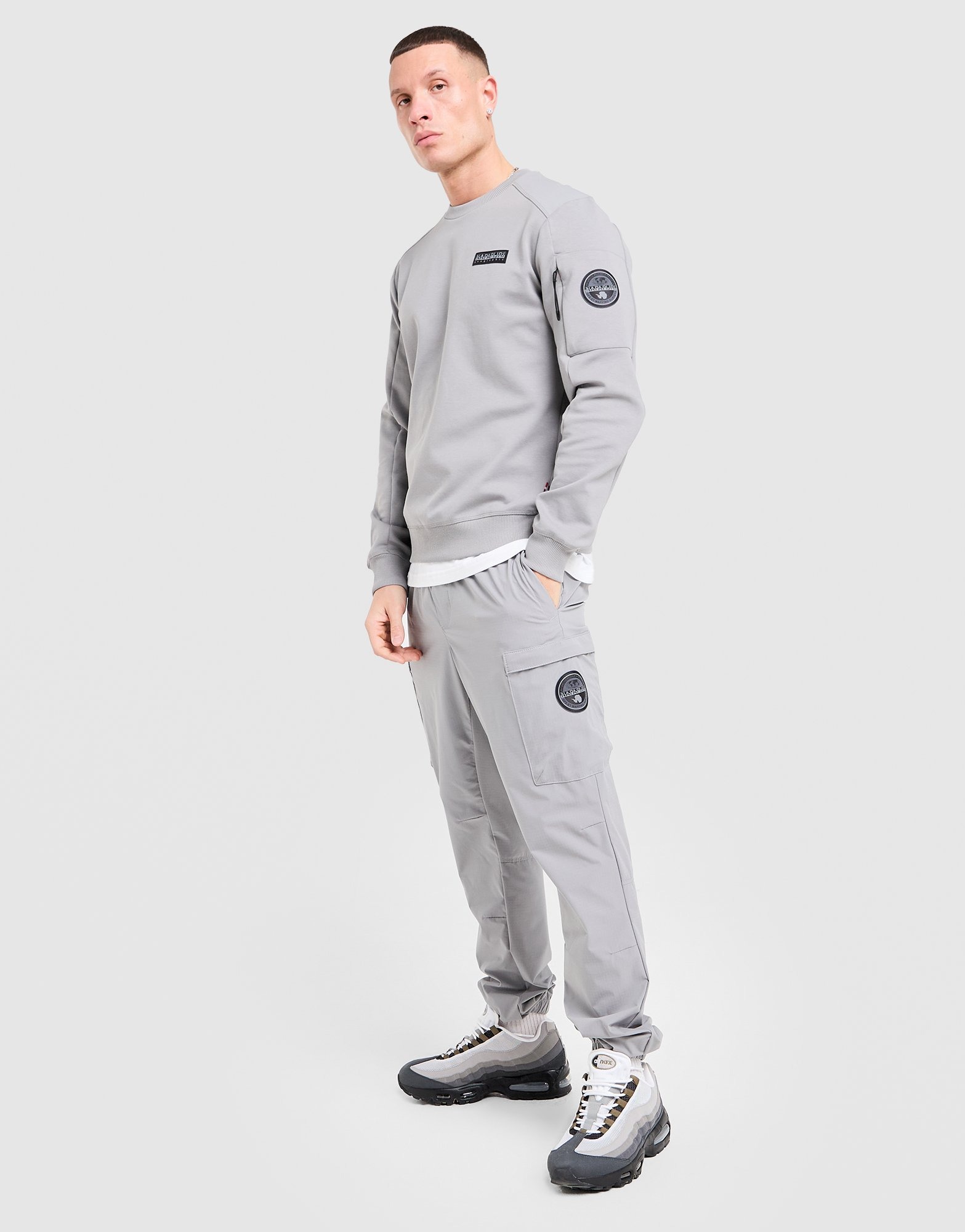 Grey Napapijri Matey Cargo Track Pants - JD Sports Australia