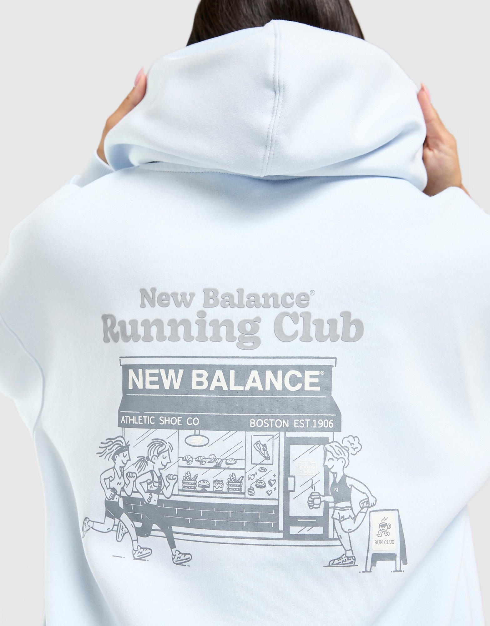Blue New Balance Run Club Overhead Hoodie | JD Sports UK